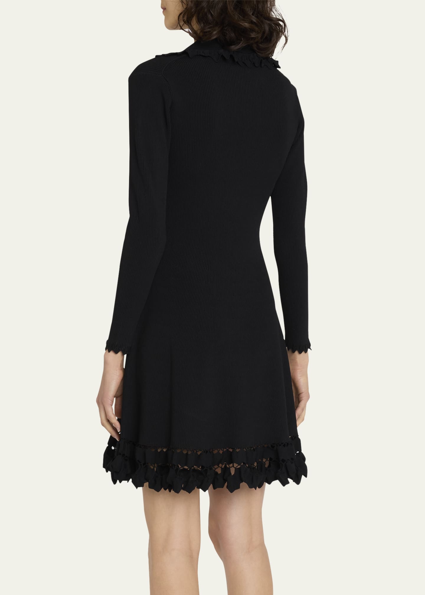 Ulla Johnson Cybil Embellished-Hem Knit Mini Dress - Bergdorf Goodman