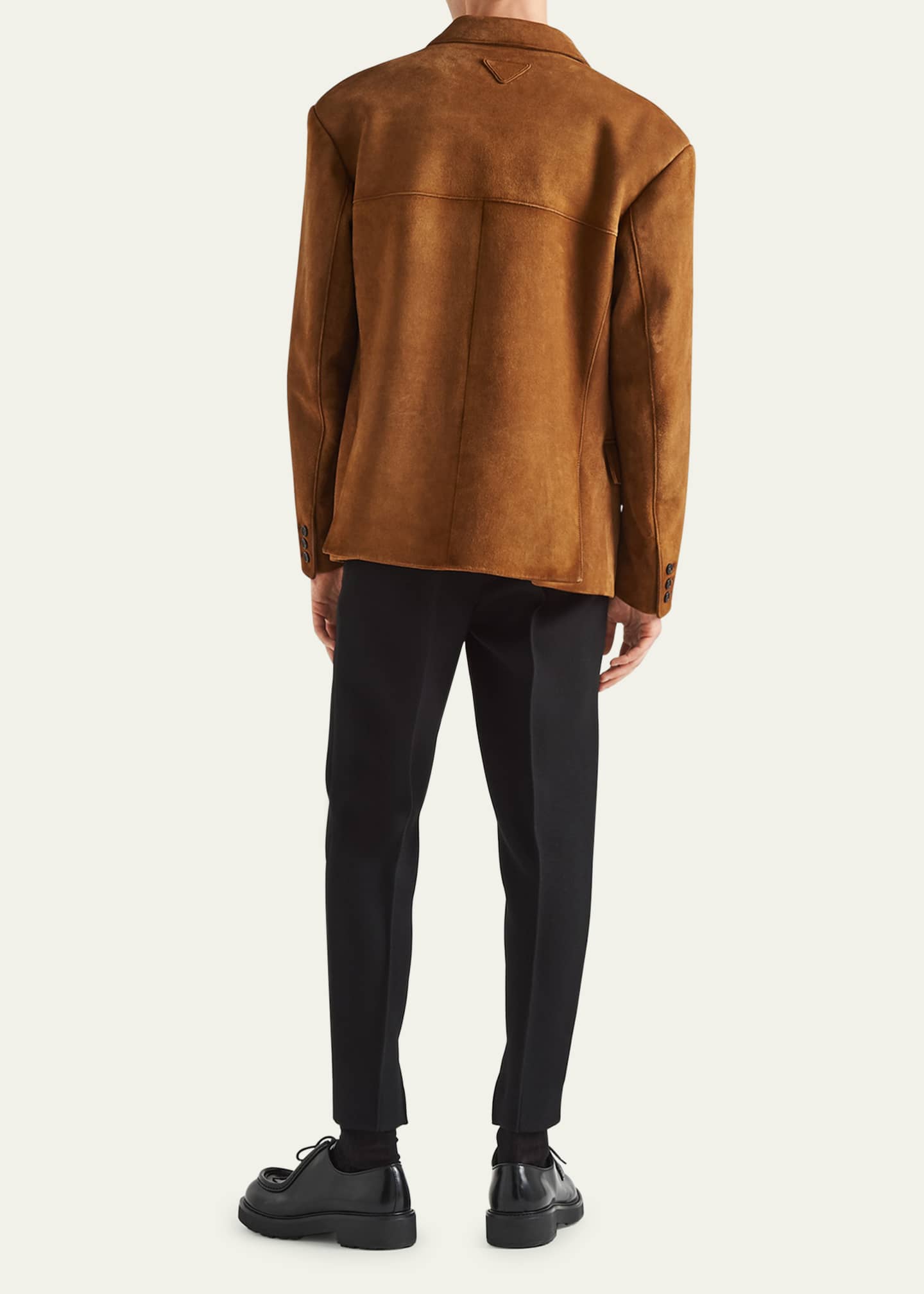 Prada Men's Waxed Suede Jacket - Bergdorf Goodman