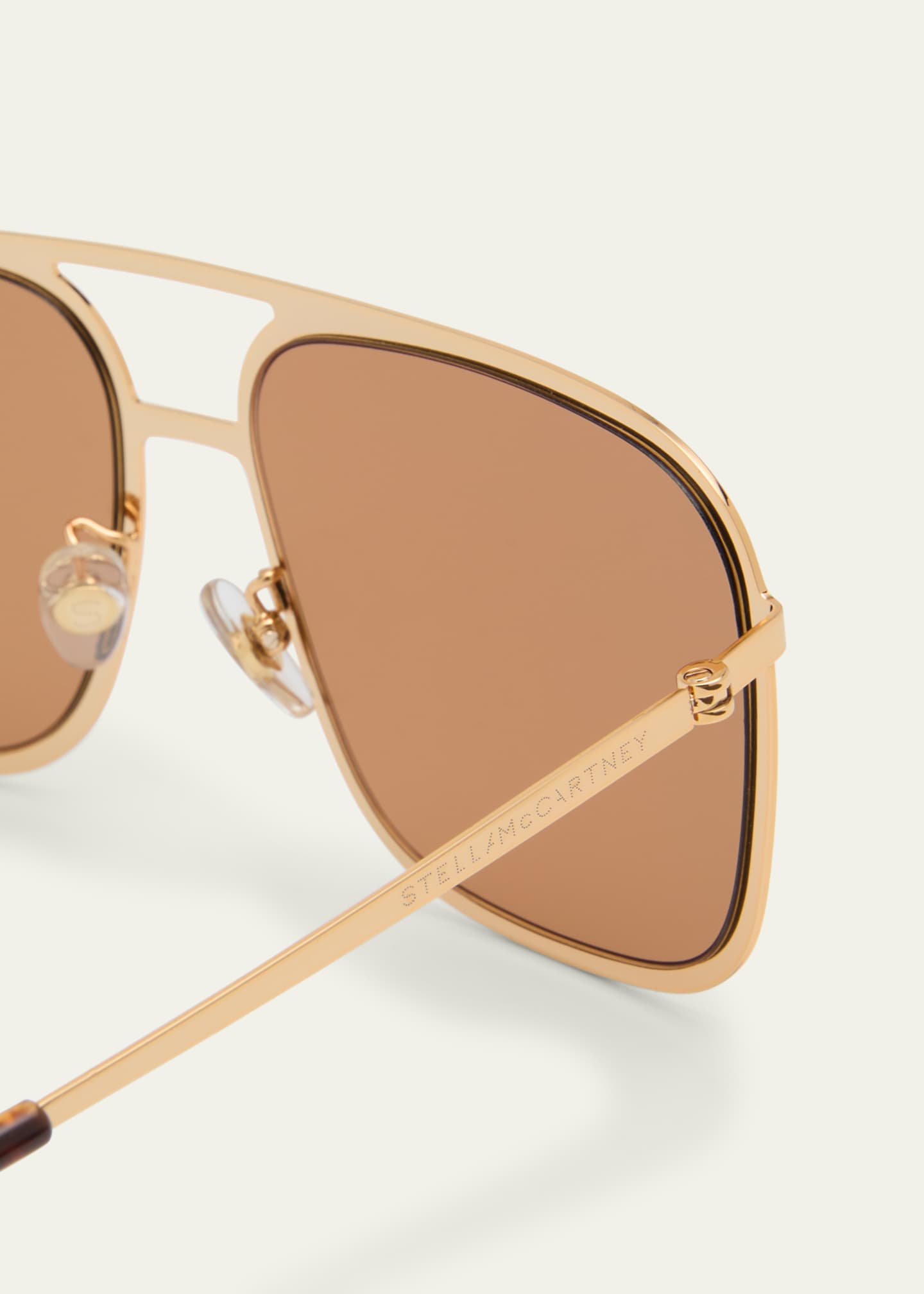 Stella McCartney Pilot Metal Alloy & Plastic Aviator Sunglasses ...