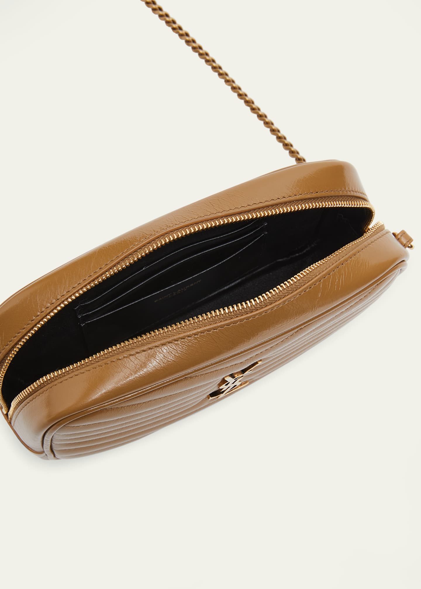 Saint Laurent Lou Mini YSL Camera Bag in Smooth Quilted Leather ...