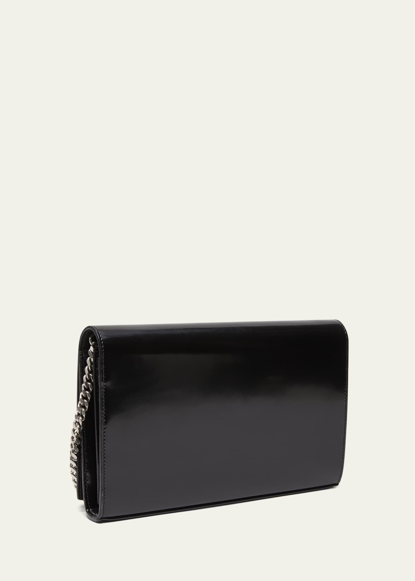 Saint Laurent Cassandre YSL Wallet on Chain in Patent Leather ...