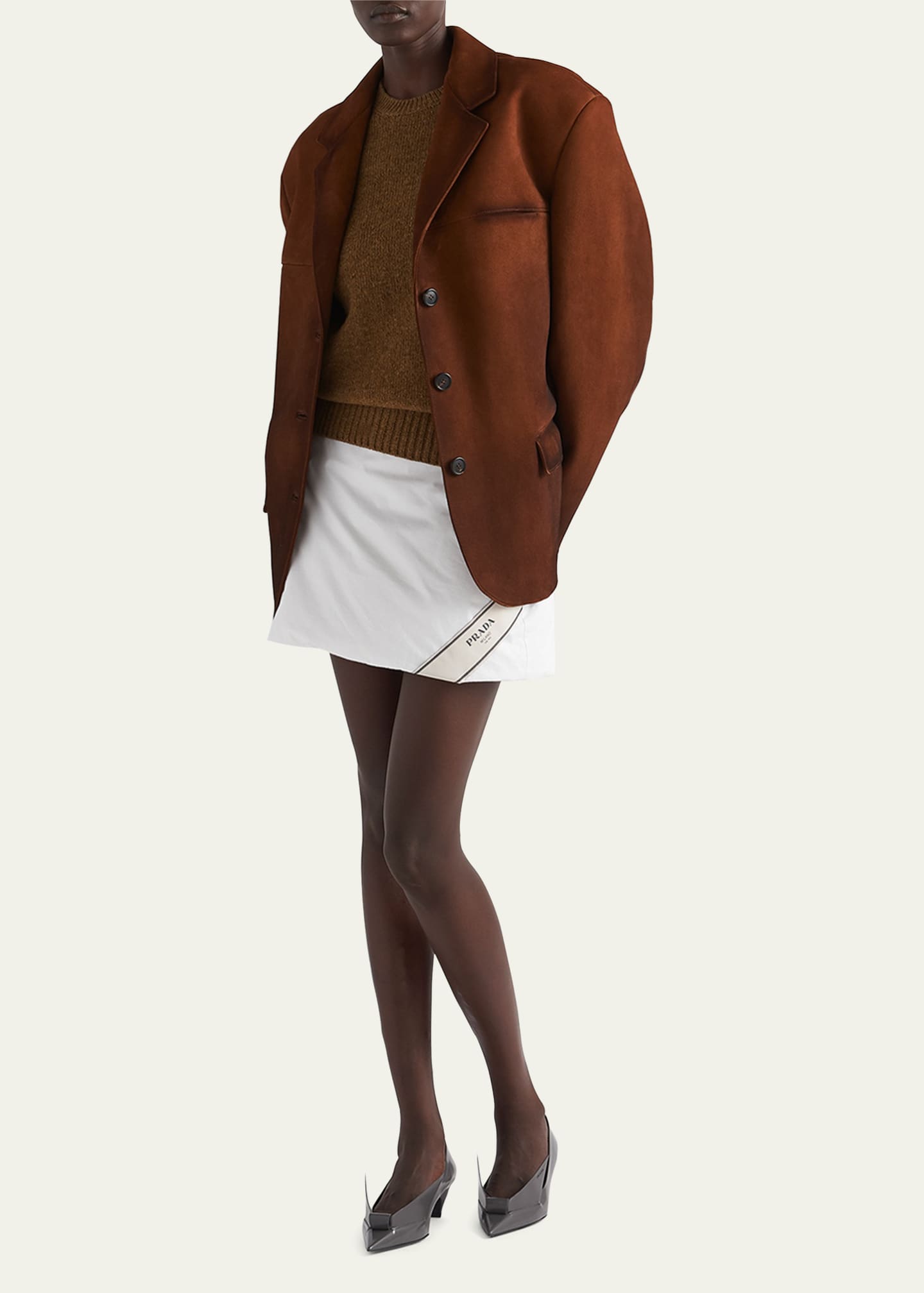 Prada Suede Jacket - Bergdorf Goodman