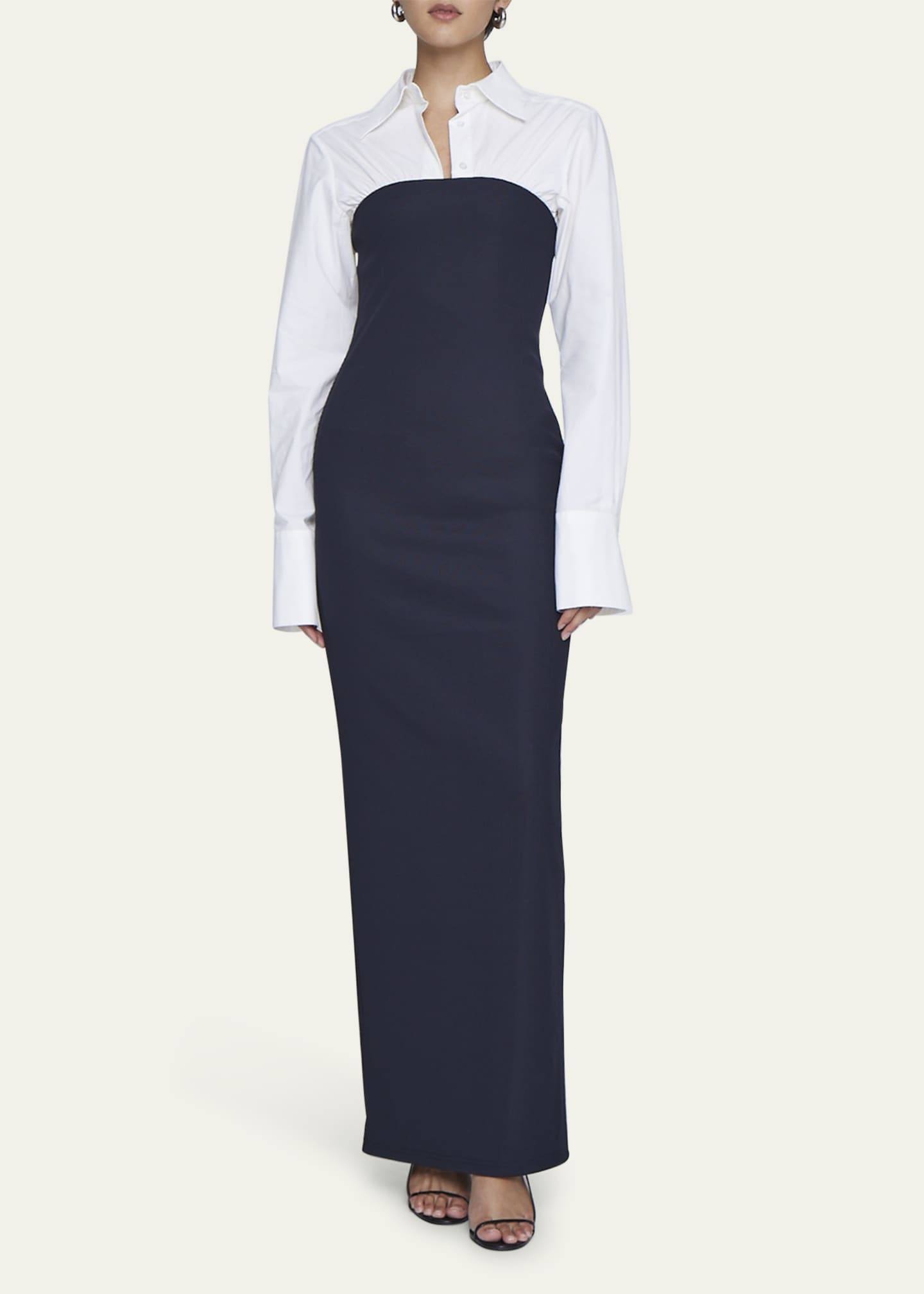 Anna Quan Austen Long-Sleeve Fitted Maxi Dress - Bergdorf Goodman