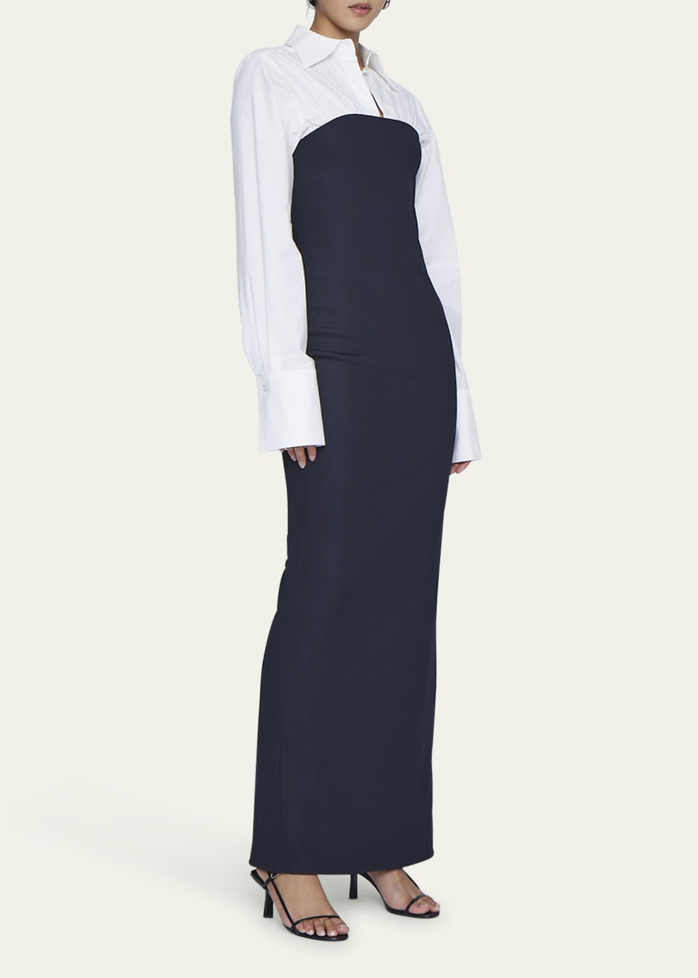 Anna Quan Austen Long-Sleeve Fitted Maxi Dress - Bergdorf Goodman