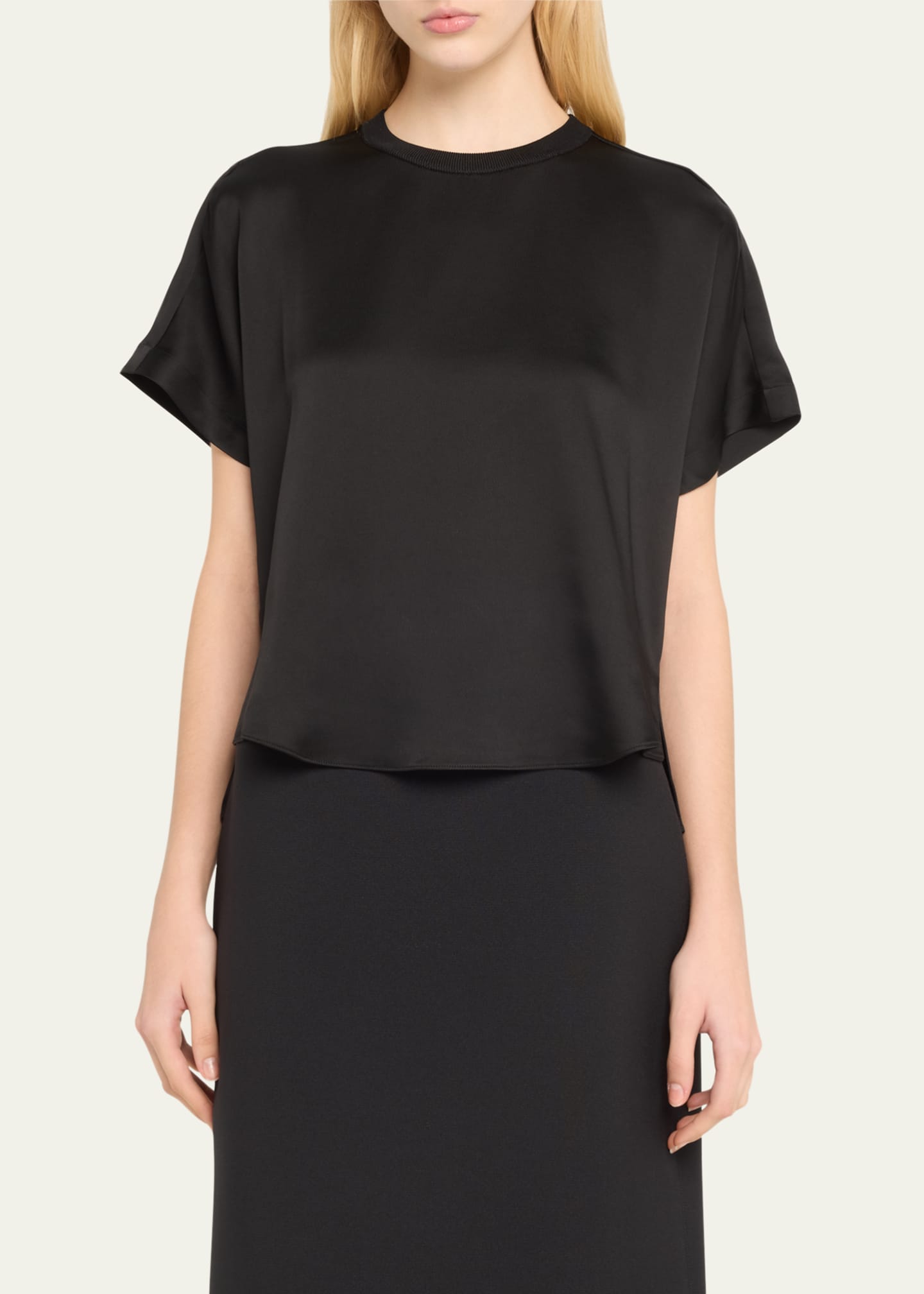 SIMKHAI Addy Short-Sleeve Combo T-Shirt - Bergdorf Goodman