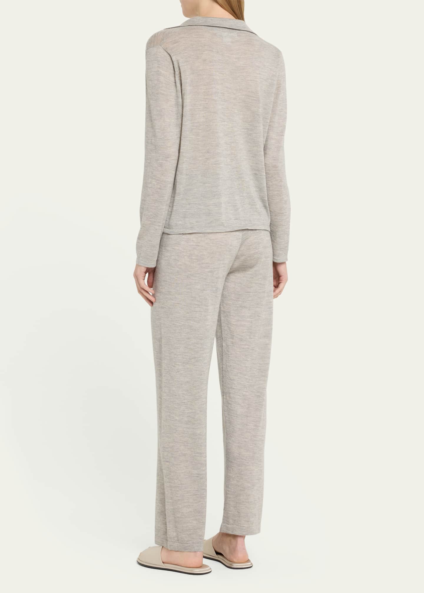 Arlotta Cashmere Cashmere Cropped Pajama Set - Bergdorf Goodman