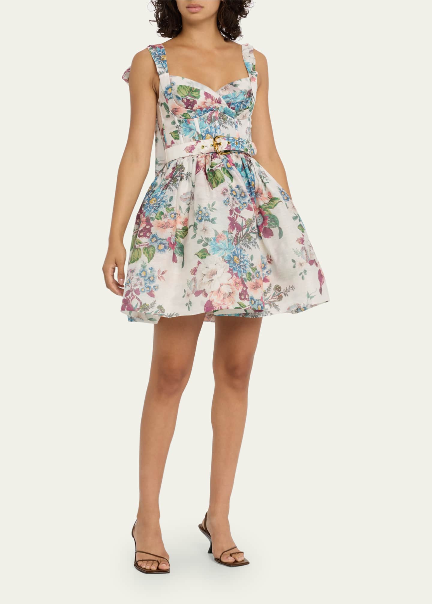 Zimmermann Matchmaker Floral Mini Dress - Bergdorf Goodman