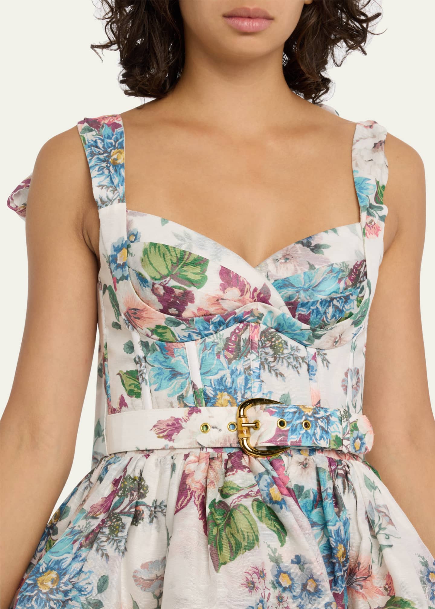 Zimmermann Matchmaker Floral Mini Dress - Bergdorf Goodman