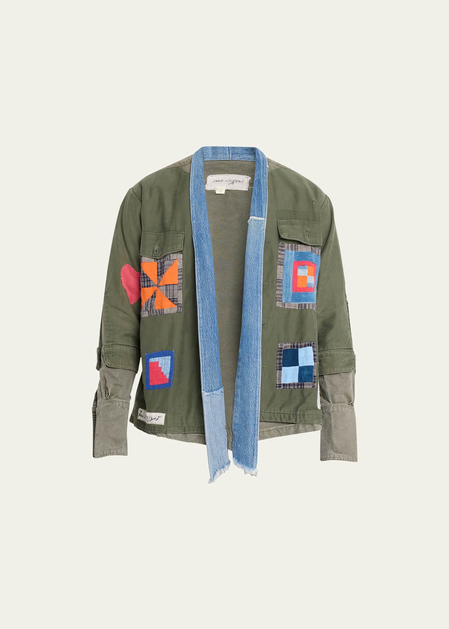 Greg Lauren Men's Gee's Bend Patchwork Overshirt - Bergdorf Goodman