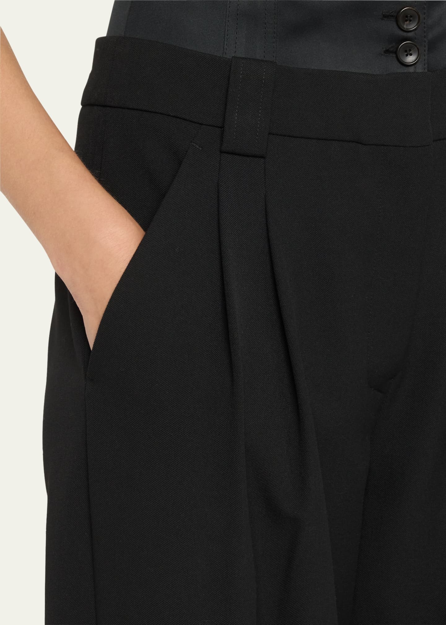 A.L.C. Brady Wide-Leg Double-Waist Pants - Bergdorf Goodman