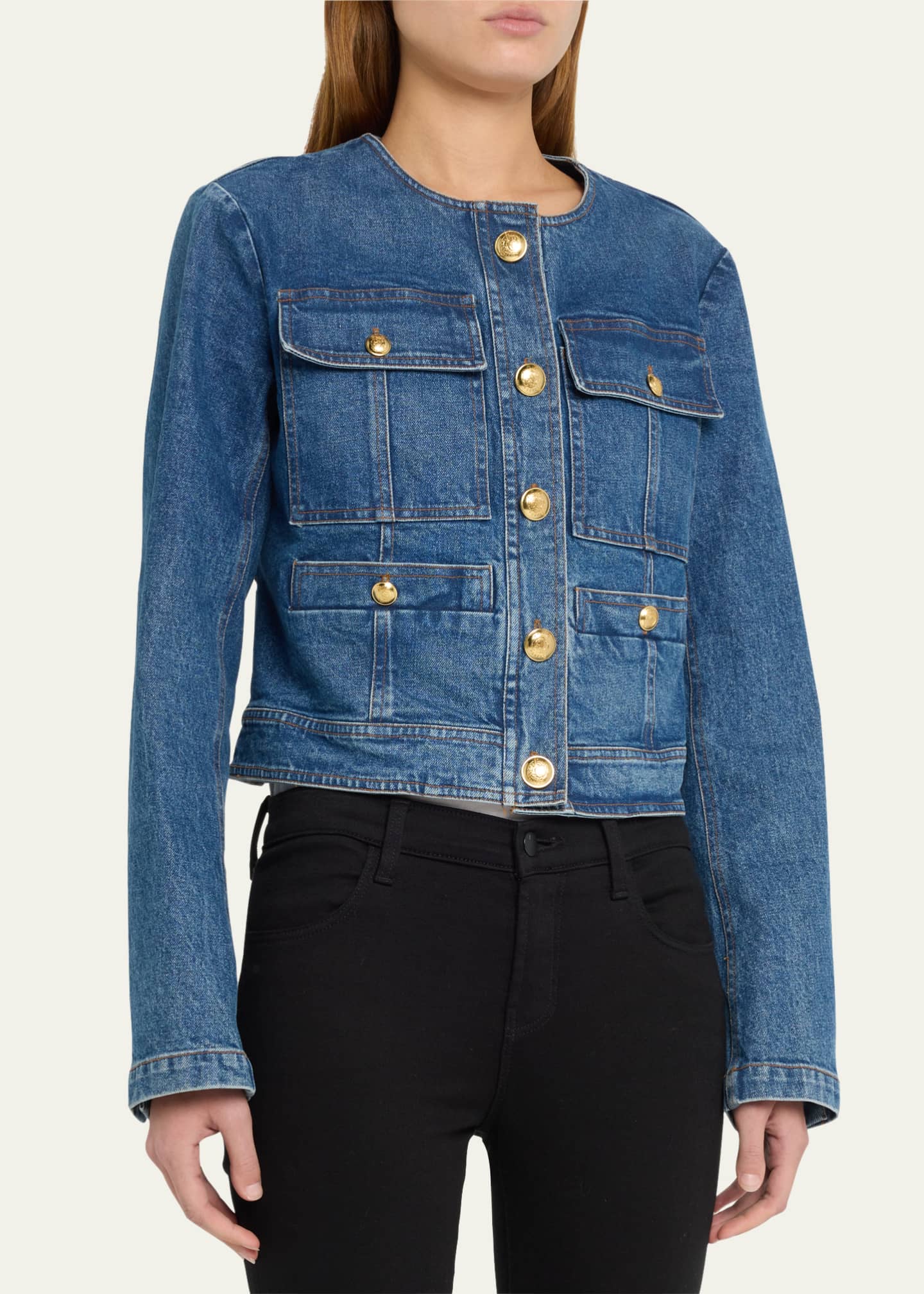 A.L.C. Cleo Tailored Denim Jacket - Bergdorf Goodman