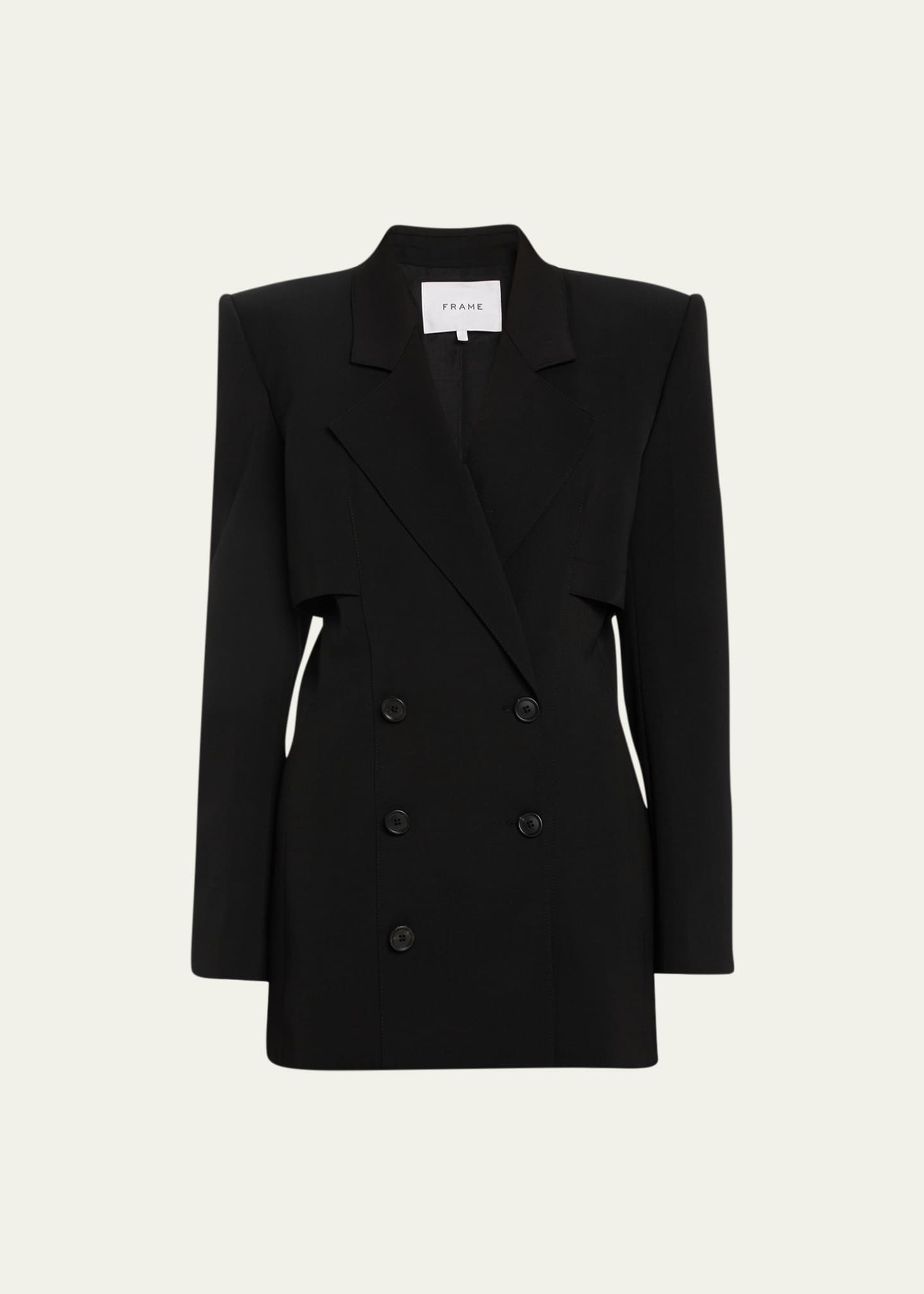 FRAME Double-Breasted Storm Flap Blazer - Bergdorf Goodman