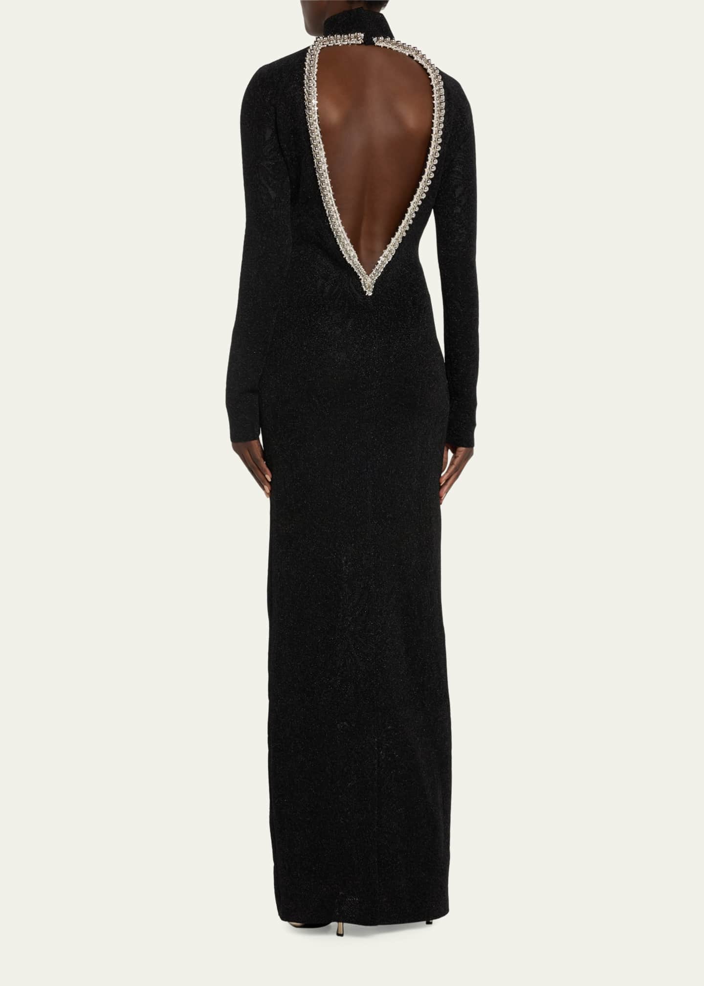 Givenchy Metallic Open-Back Gown - Bergdorf Goodman