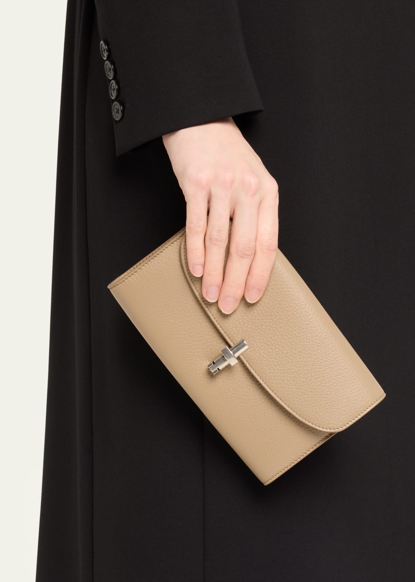 THE ROW Sofia Continental Wallet in Lux Grained Calfskin - Bergdorf Goodman