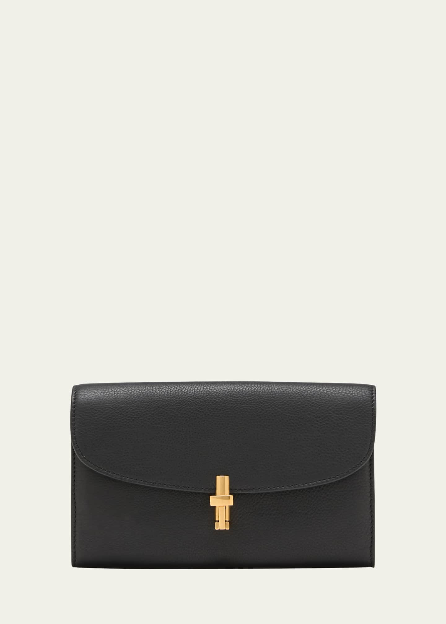 THE ROW Sofia Continental Wallet in Grainy Leather - Bergdorf Goodman