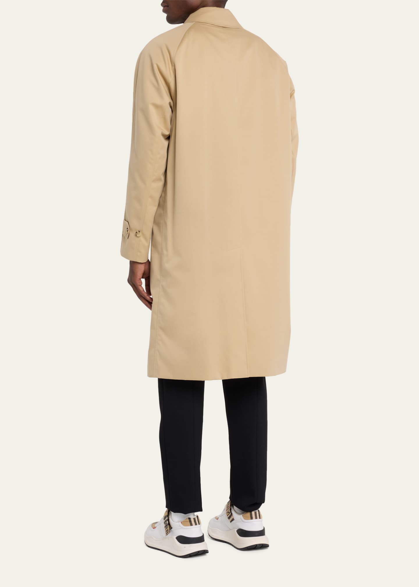 Burberry Men's Cotton Gabardine Overcoat - Bergdorf Goodman