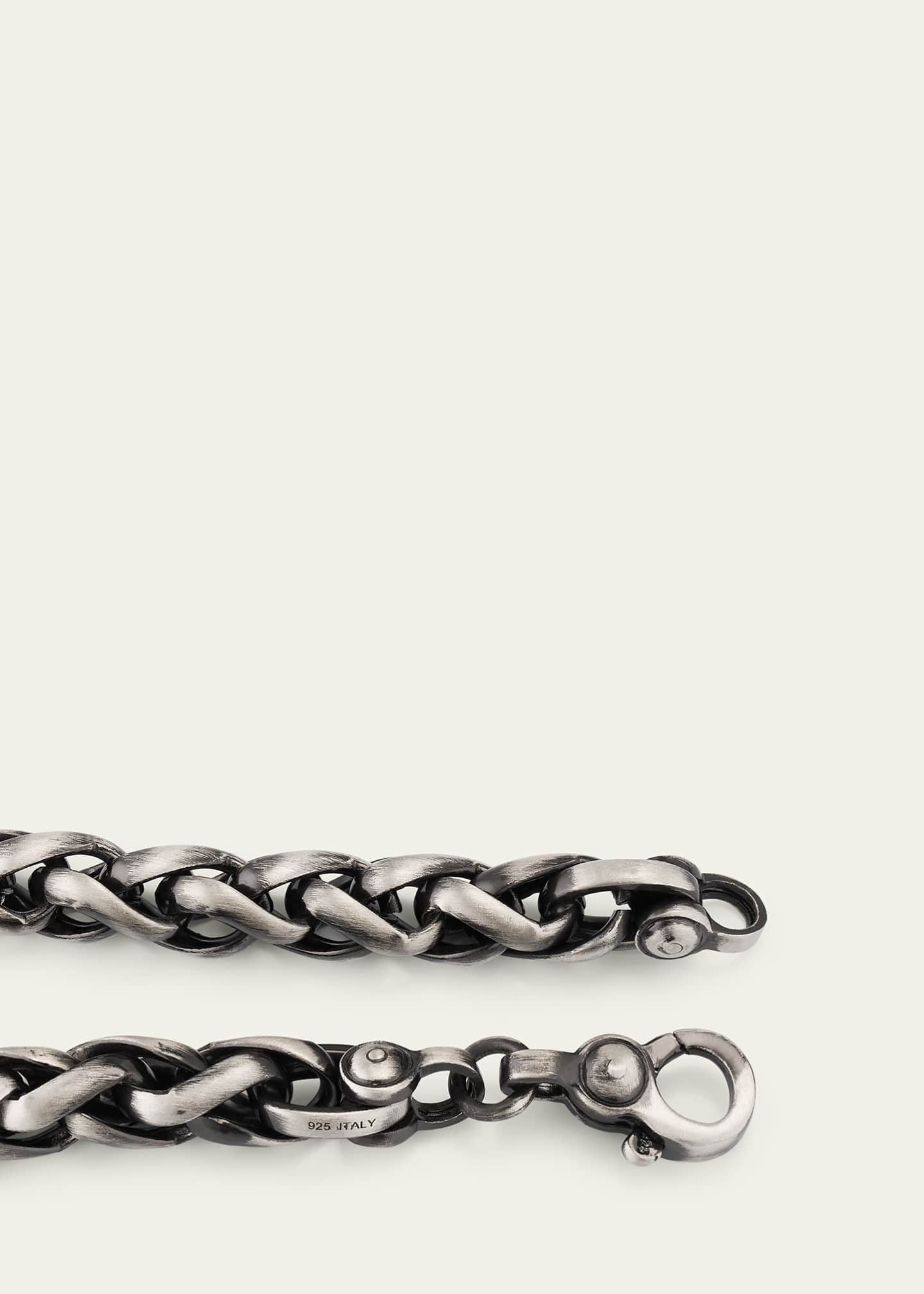 Lois Sasson Design Men's Sterling Silver Wheat Chain Bracelet ...