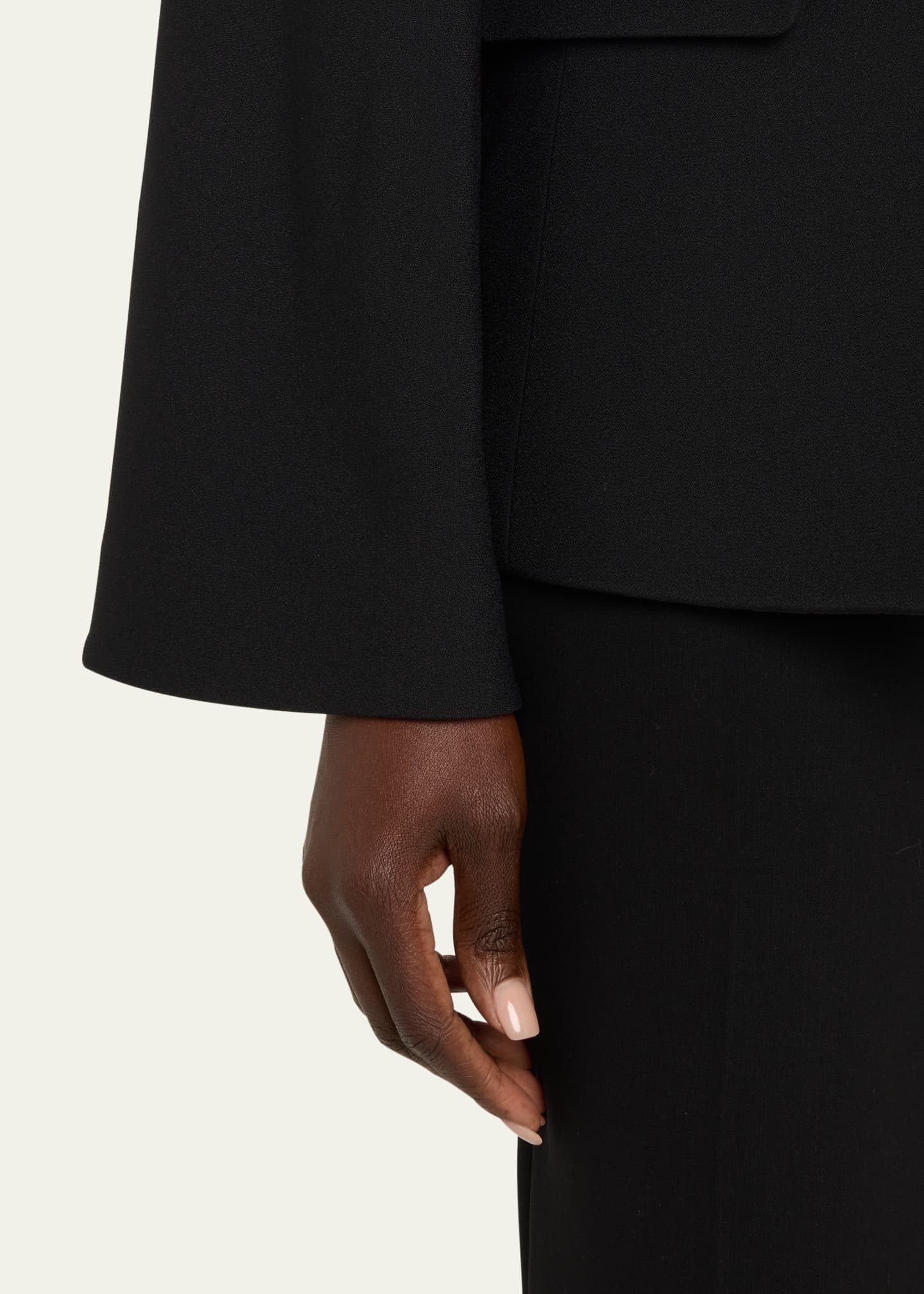 Michael Kors Collection Fitted Tuxedo Cape Jacket - Bergdorf Goodman