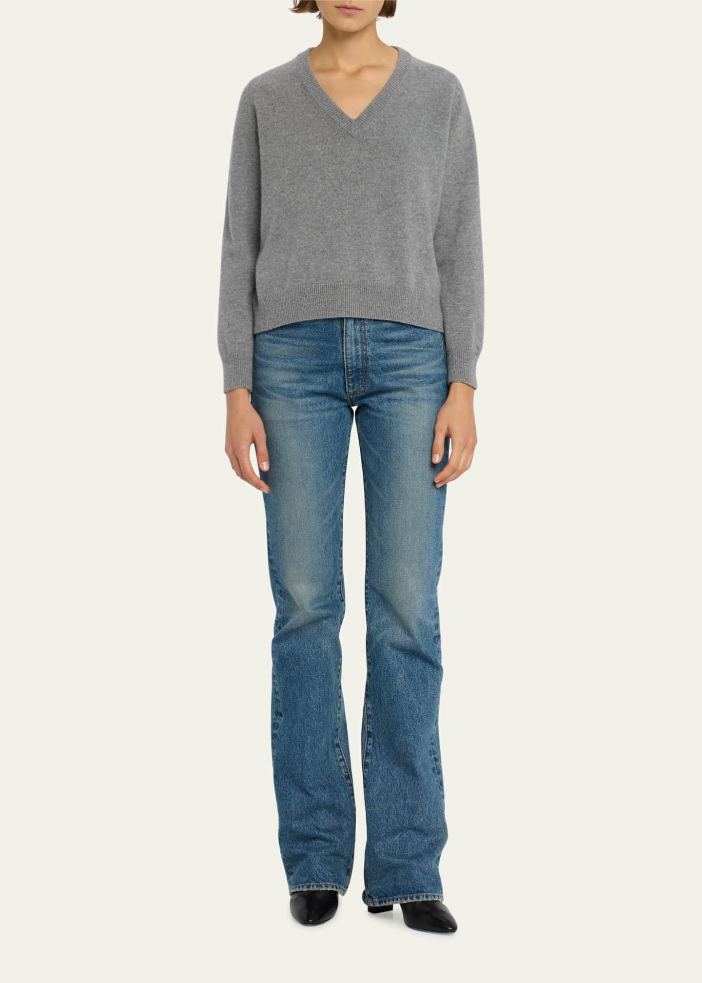 Nili Lotan Priya V-Neck Cashmere Sweater - Bergdorf Goodman