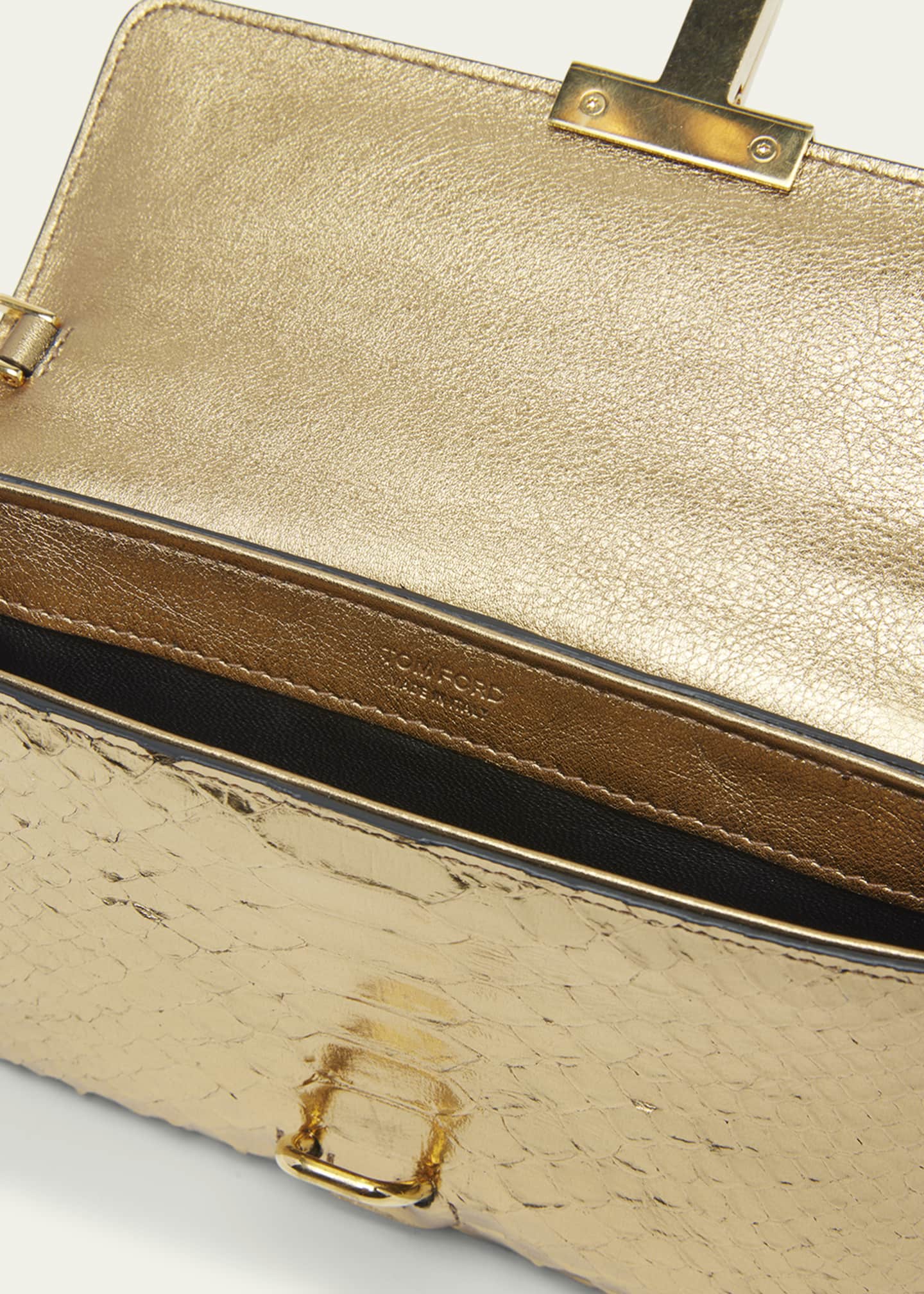 TOM FORD Monarch Mini Bag in Laminated Stamped Python Leather ...