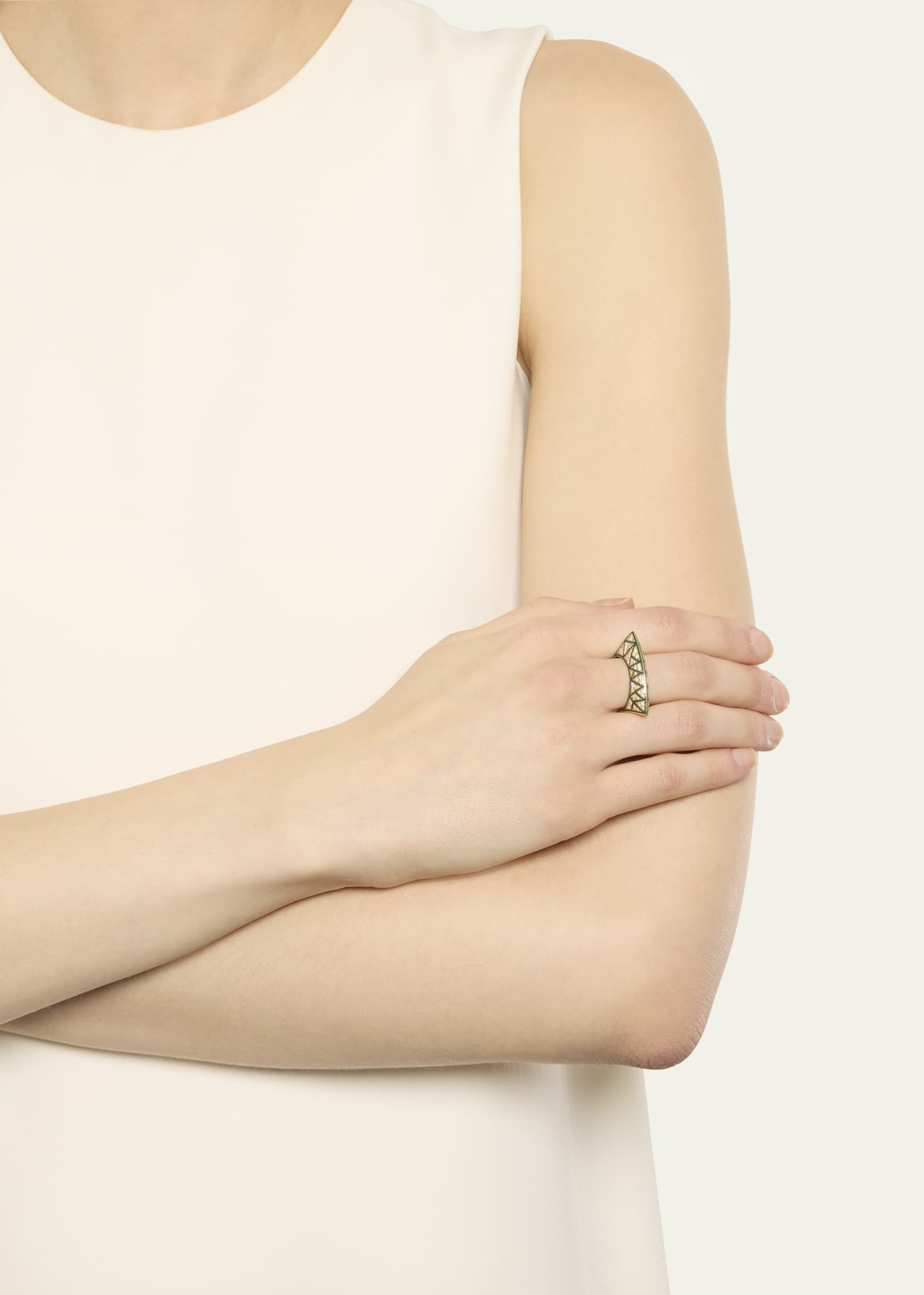 Dries Criel 18k Yellow Gold Diamond Lotus Ring - Bergdorf Goodman