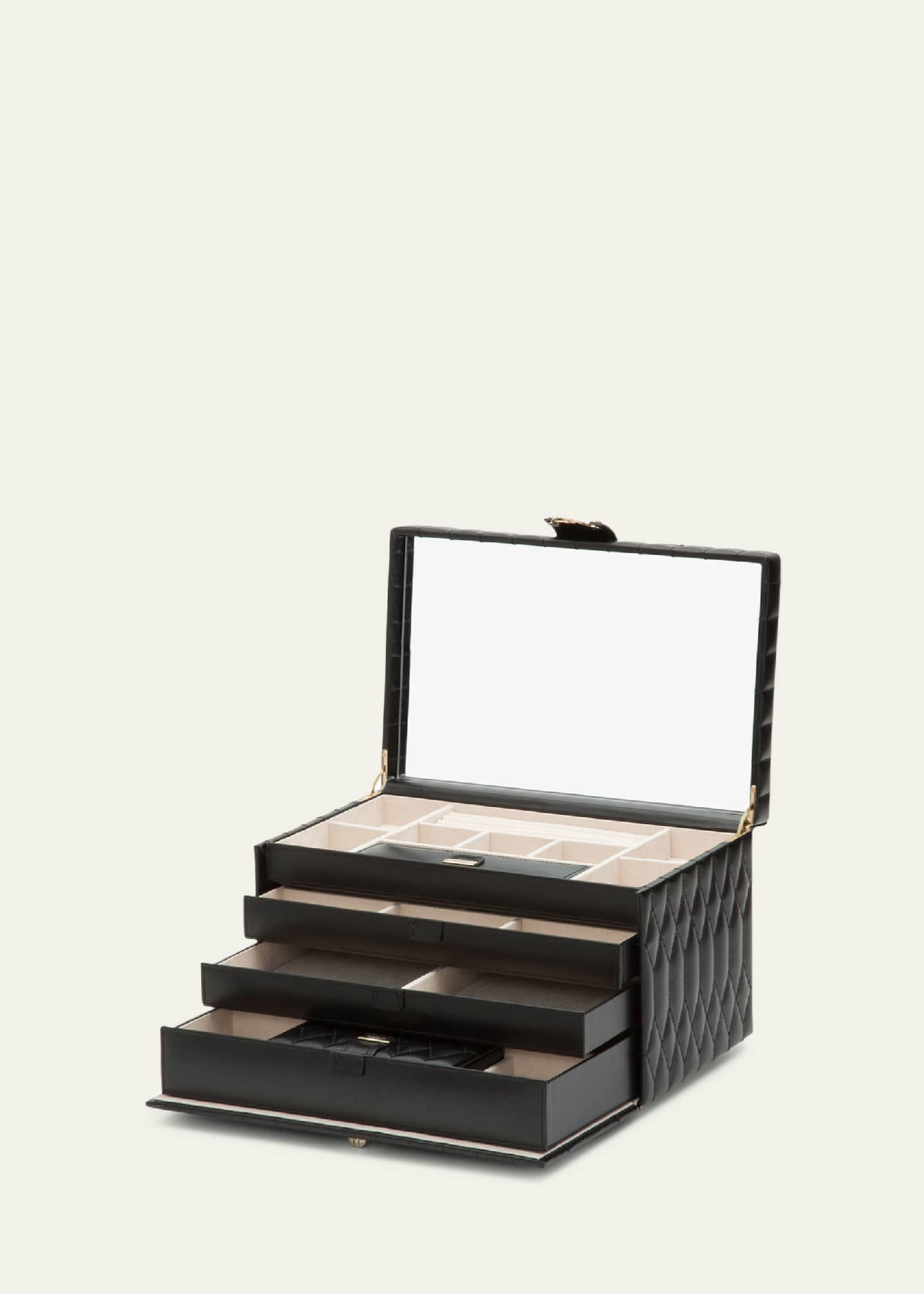Wolf Designs Caroline Black Large Jewelry Case - Bergdorf Goodman