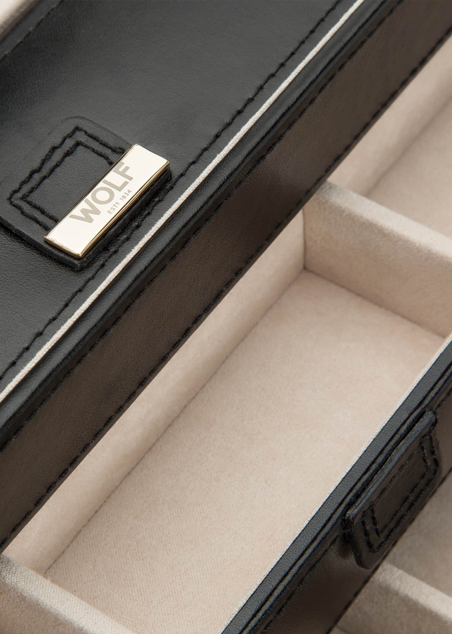 Wolf Designs Caroline Black Large Jewelry Case - Bergdorf Goodman