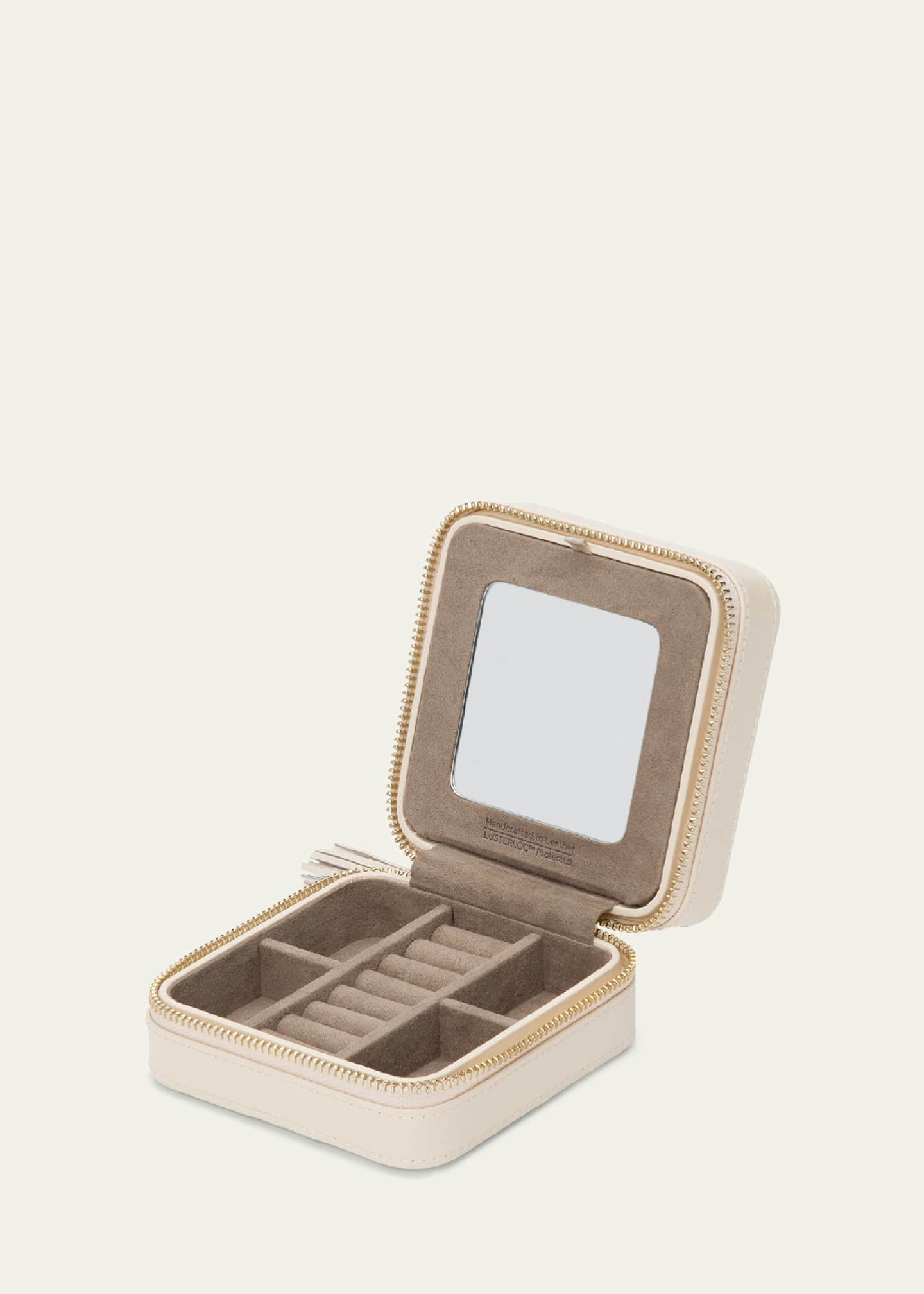 Wolf Designs Caroline Ivory Zip Travel Case - Bergdorf Goodman