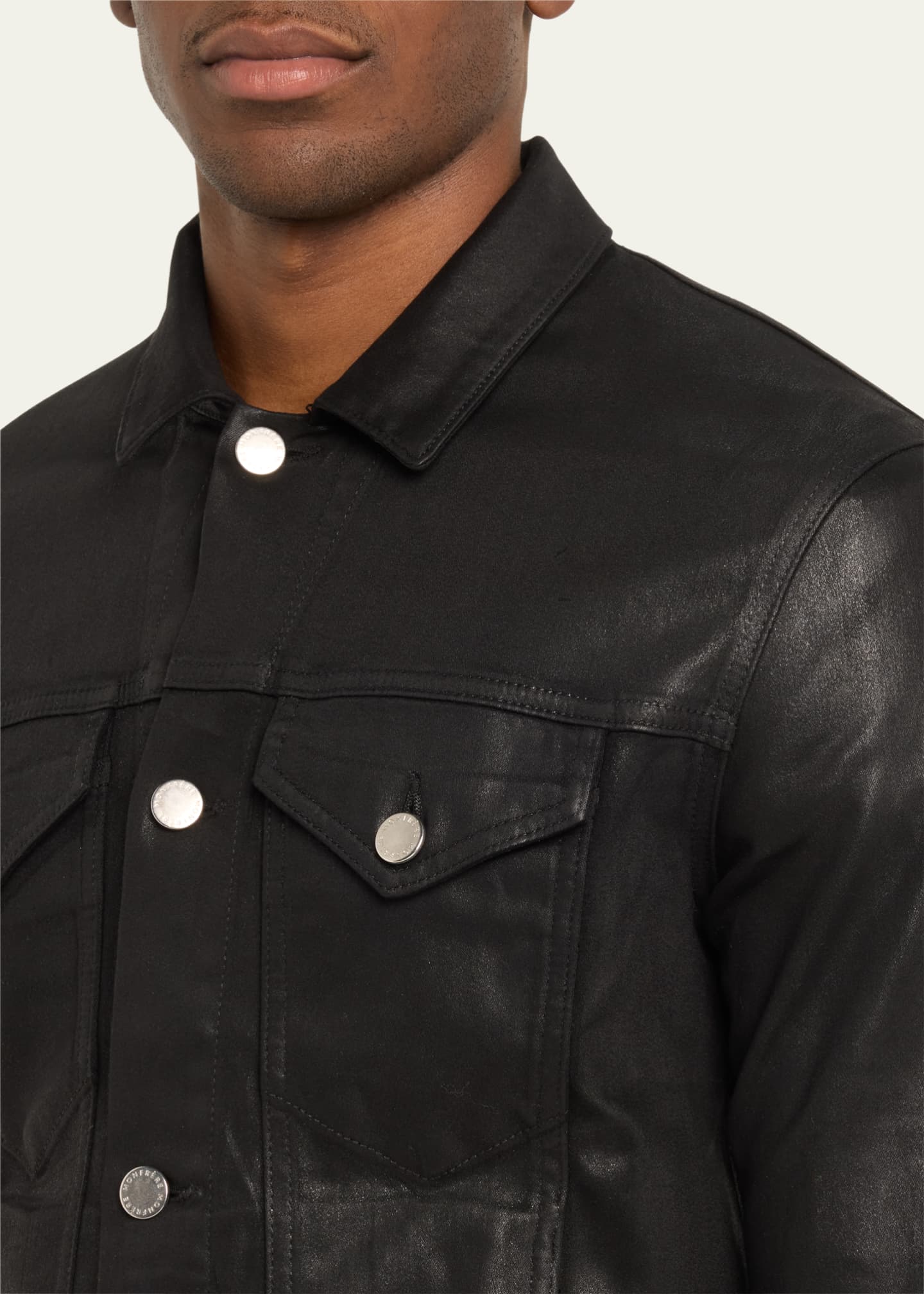 monfrere Men's Dean Coated Denim Jacket - Bergdorf Goodman