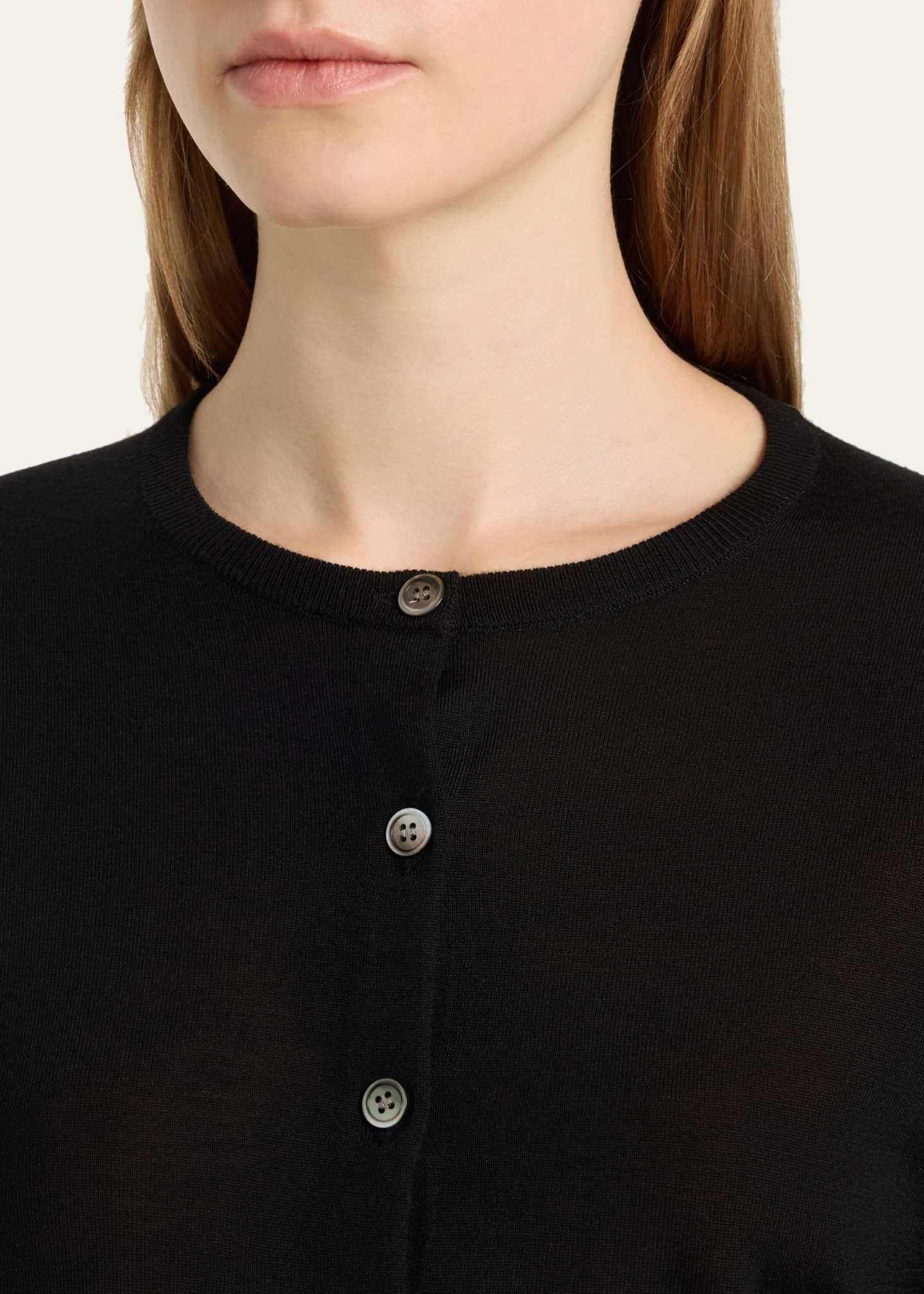 Theory Merino Wool Crop Cardigan Sweater - Bergdorf Goodman