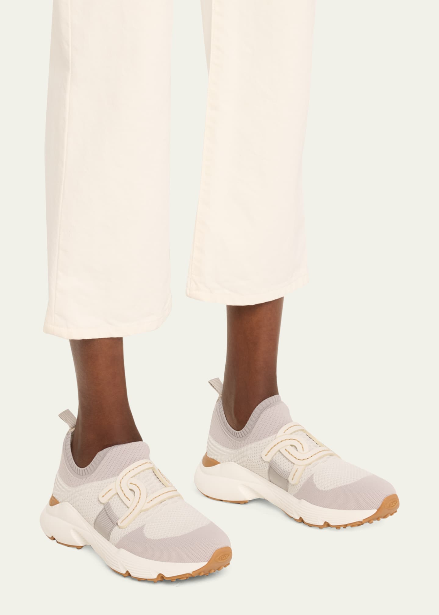 Tod's Stretch Knit Runner Sneakers - Bergdorf Goodman