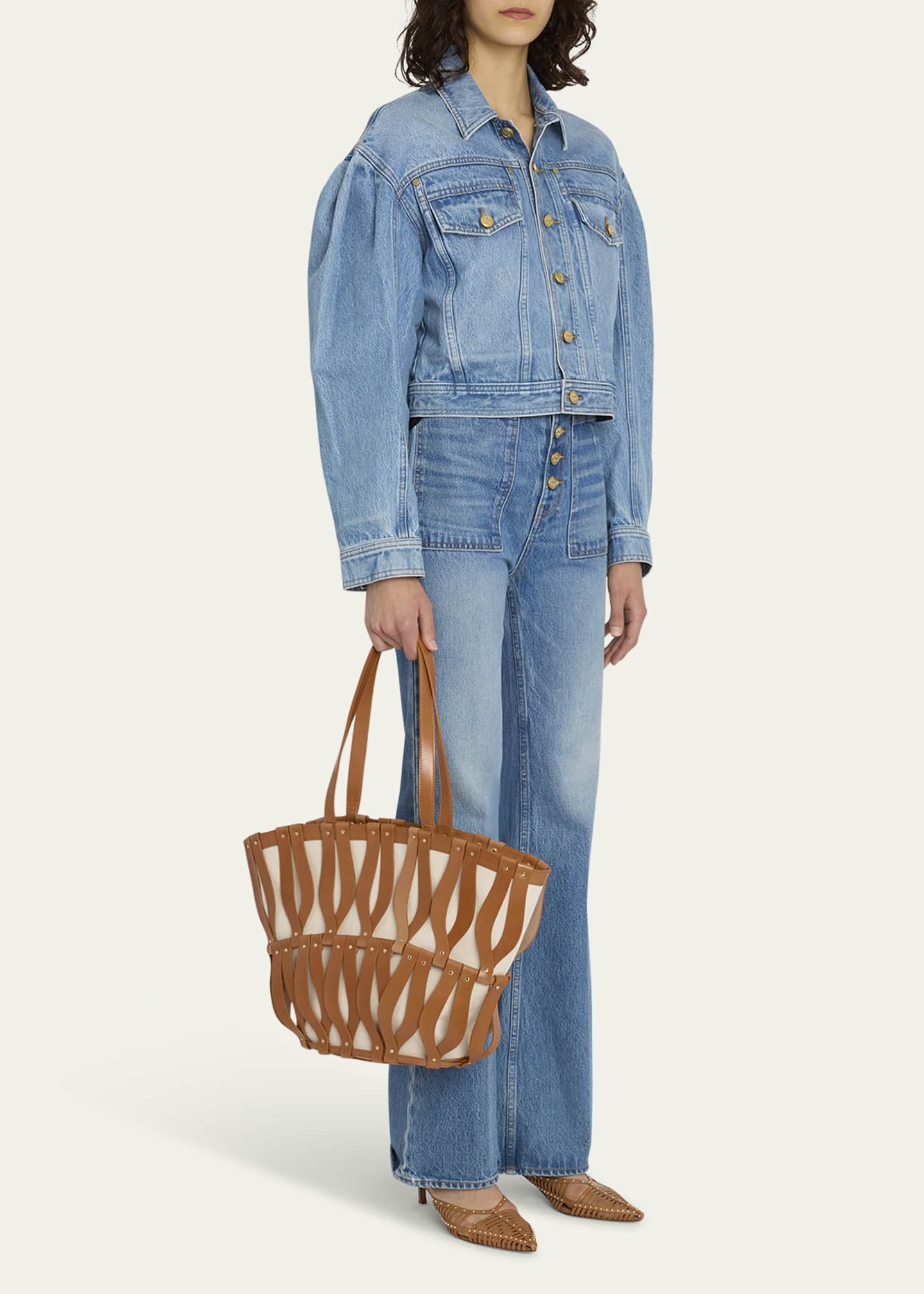 Ulla Johnson Indra Large Caged Tote Bag - Bergdorf Goodman