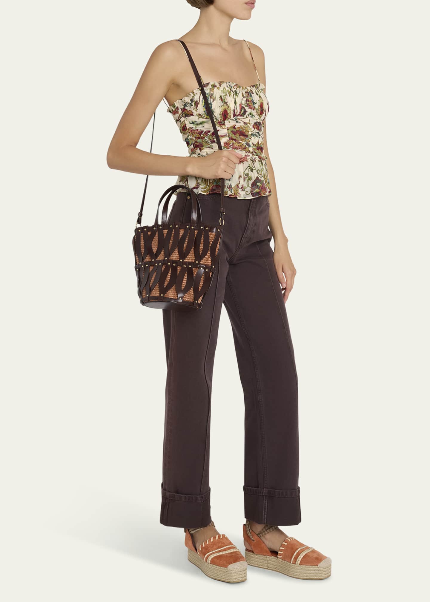 Ulla Johnson Indra Mini Caged Tote Bag - Bergdorf Goodman