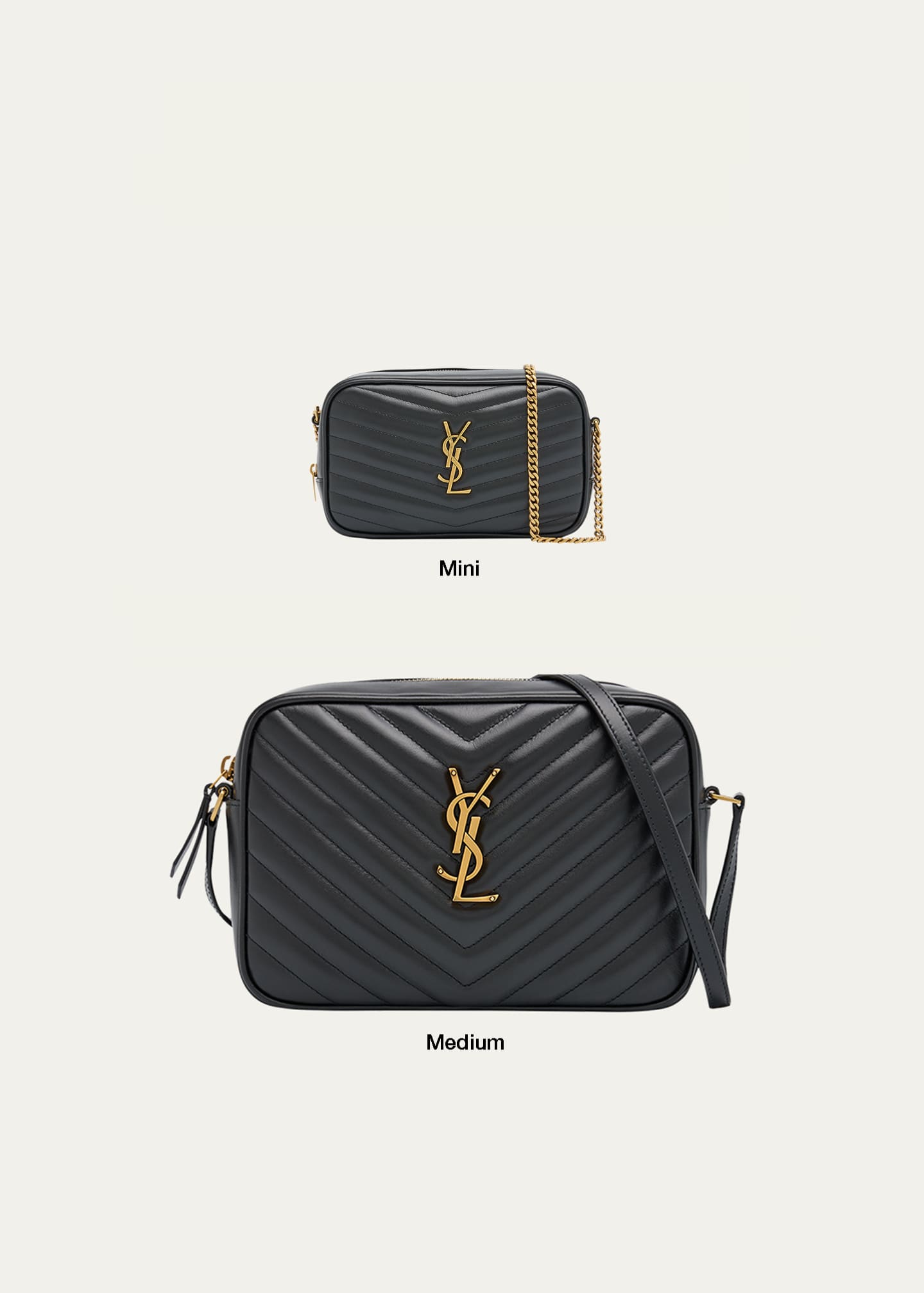 Saint Laurent Lou Mini YSL Camera Bag in Smooth Quilted Leather ...
