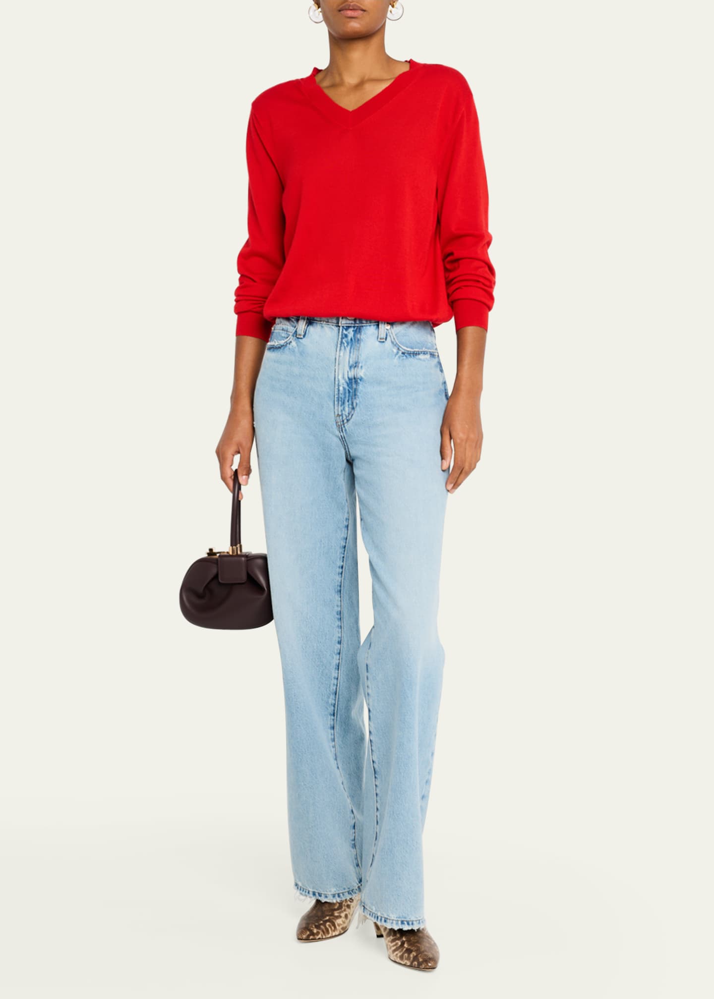 FRAME Le Jane Wide-Leg Jeans - Bergdorf Goodman