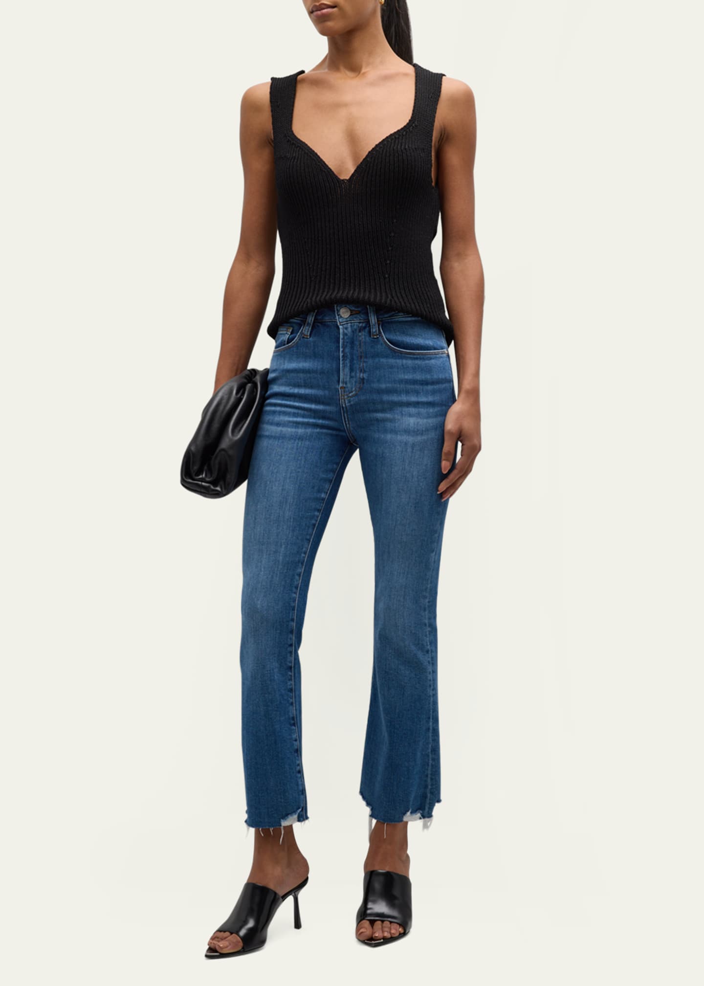 FRAME Le Crop Mini Boot Jeans - Bergdorf Goodman