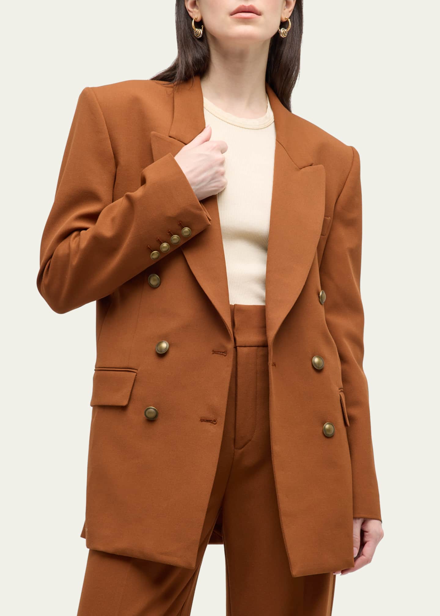 FRAME Double-Breasted Slim Blazer - Bergdorf Goodman