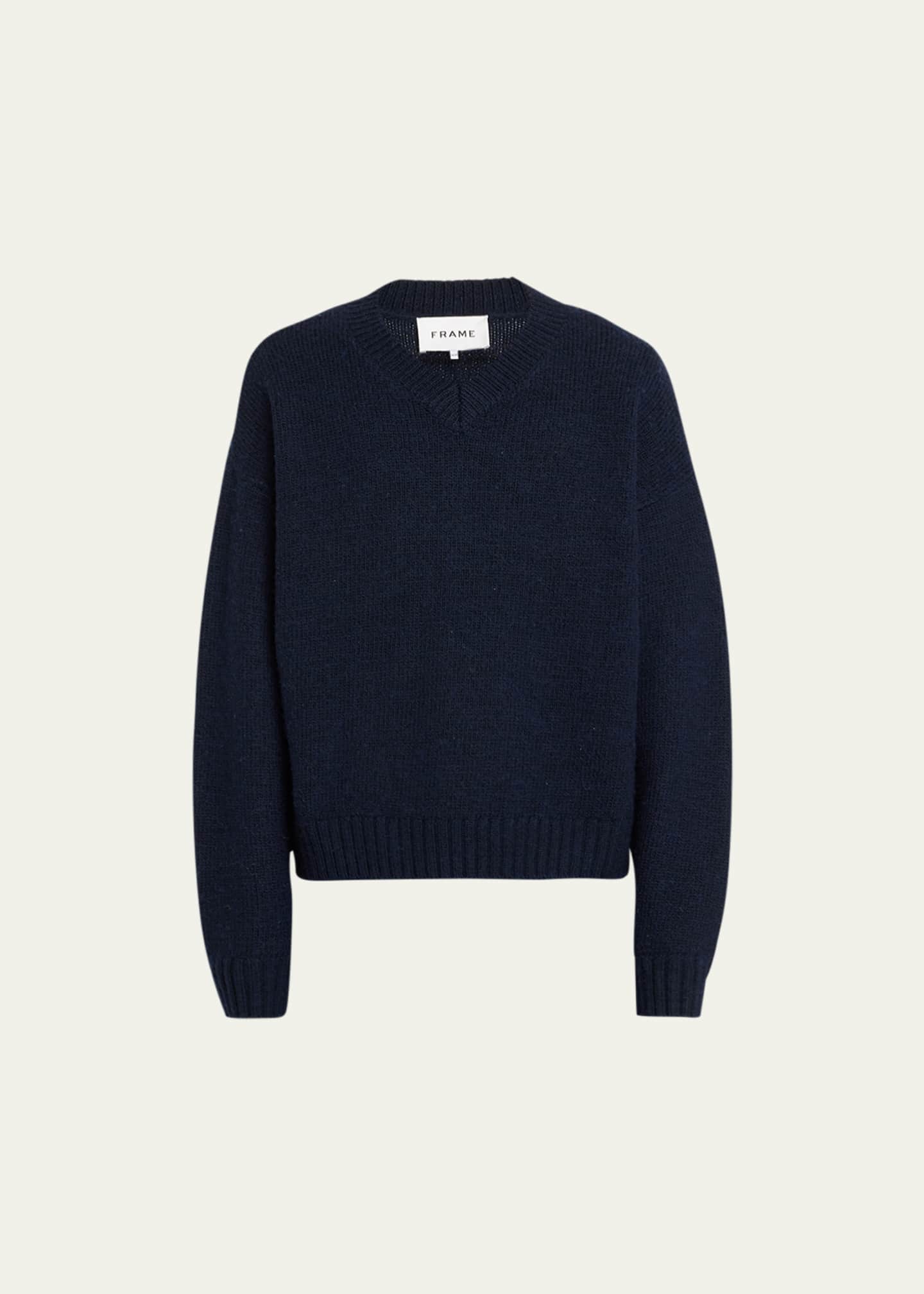 FRAME Men's Chunky V-Neck Sweater - Bergdorf Goodman