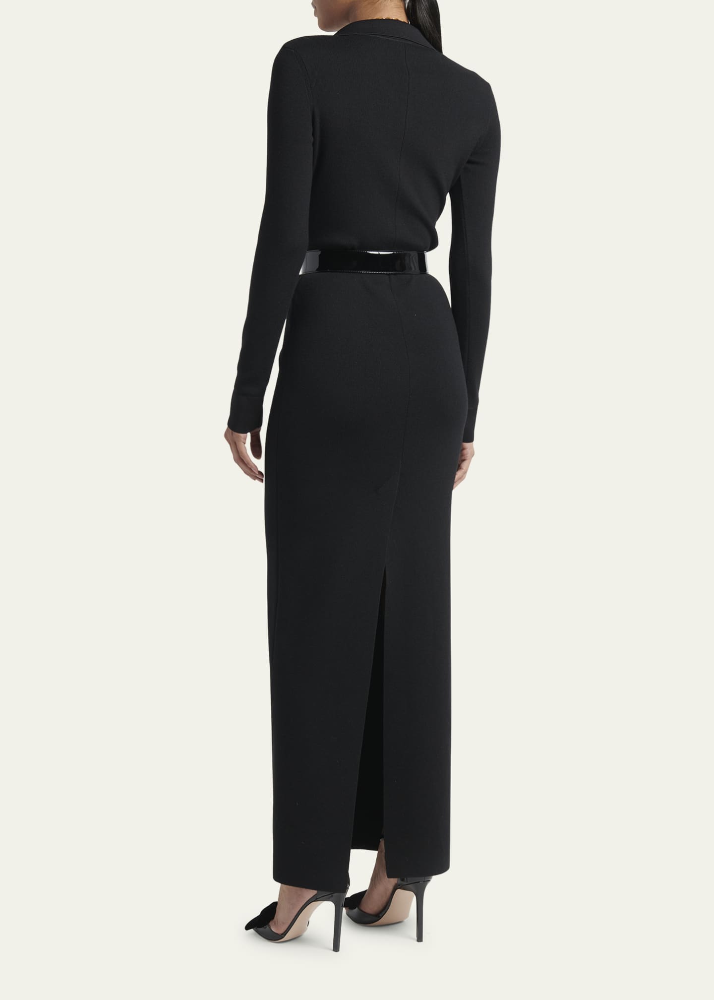 TOM FORD Collared Button Down Wool Maxi Dress - Bergdorf Goodman