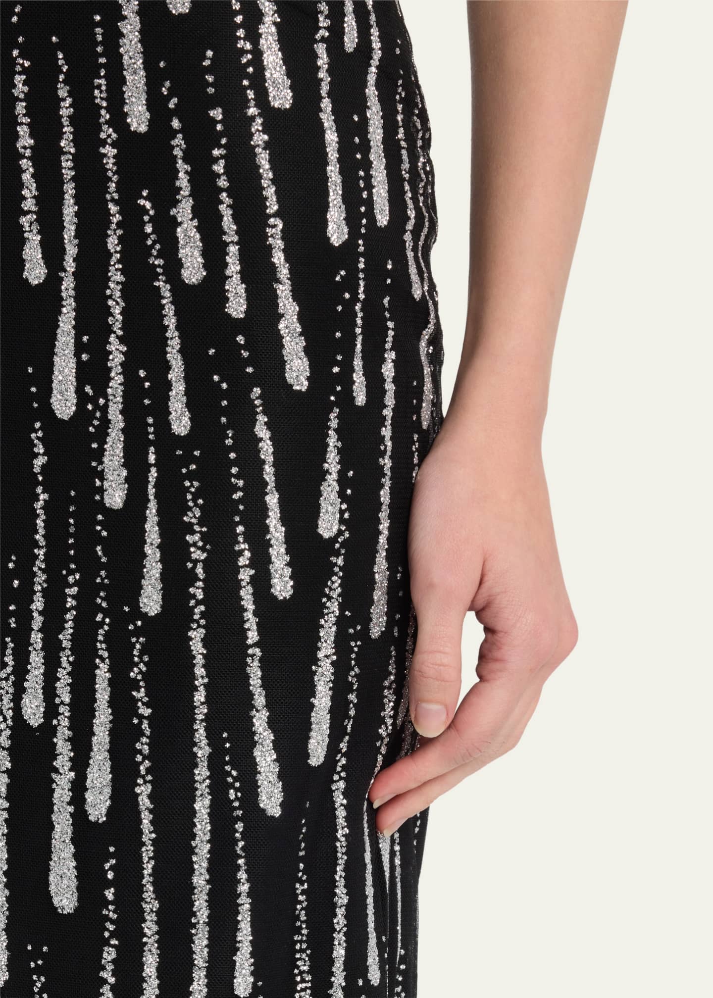 Rodarte Glitter-Embellished Tulle Slip Dress - Bergdorf Goodman