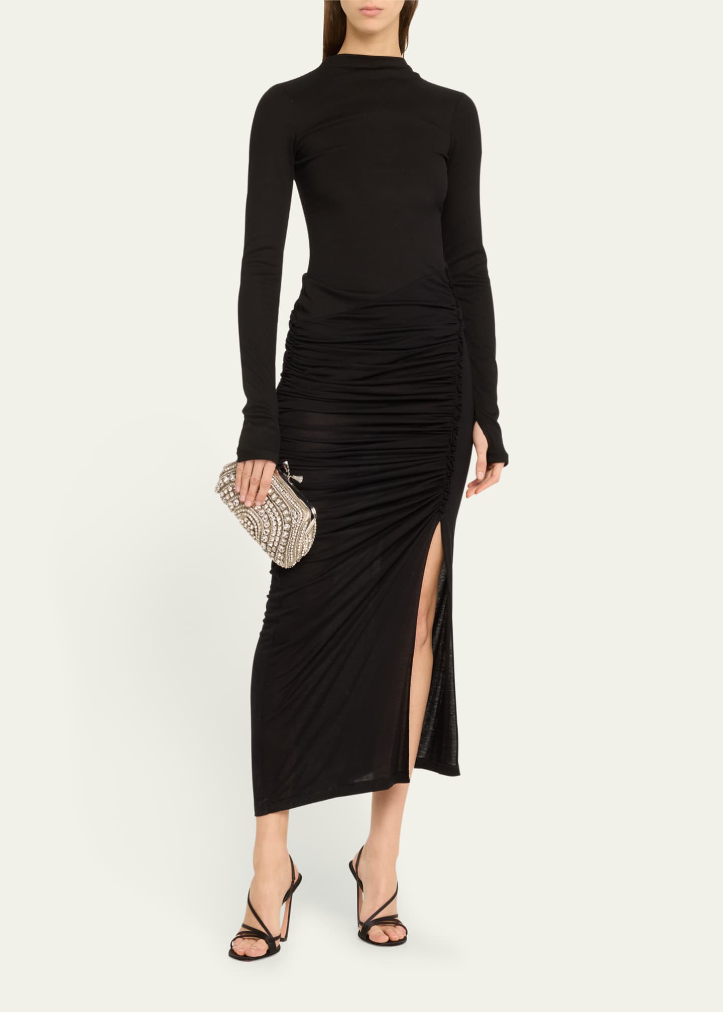 Anya Hindmarch Maud Crystal Tassel Clutch Bag - Bergdorf Goodman