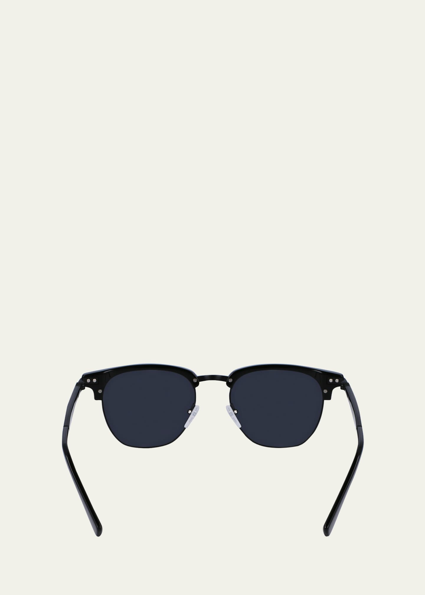 Ferragamo Men's Timeless Acetate-Metal Square Sunglasses - Bergdorf Goodman