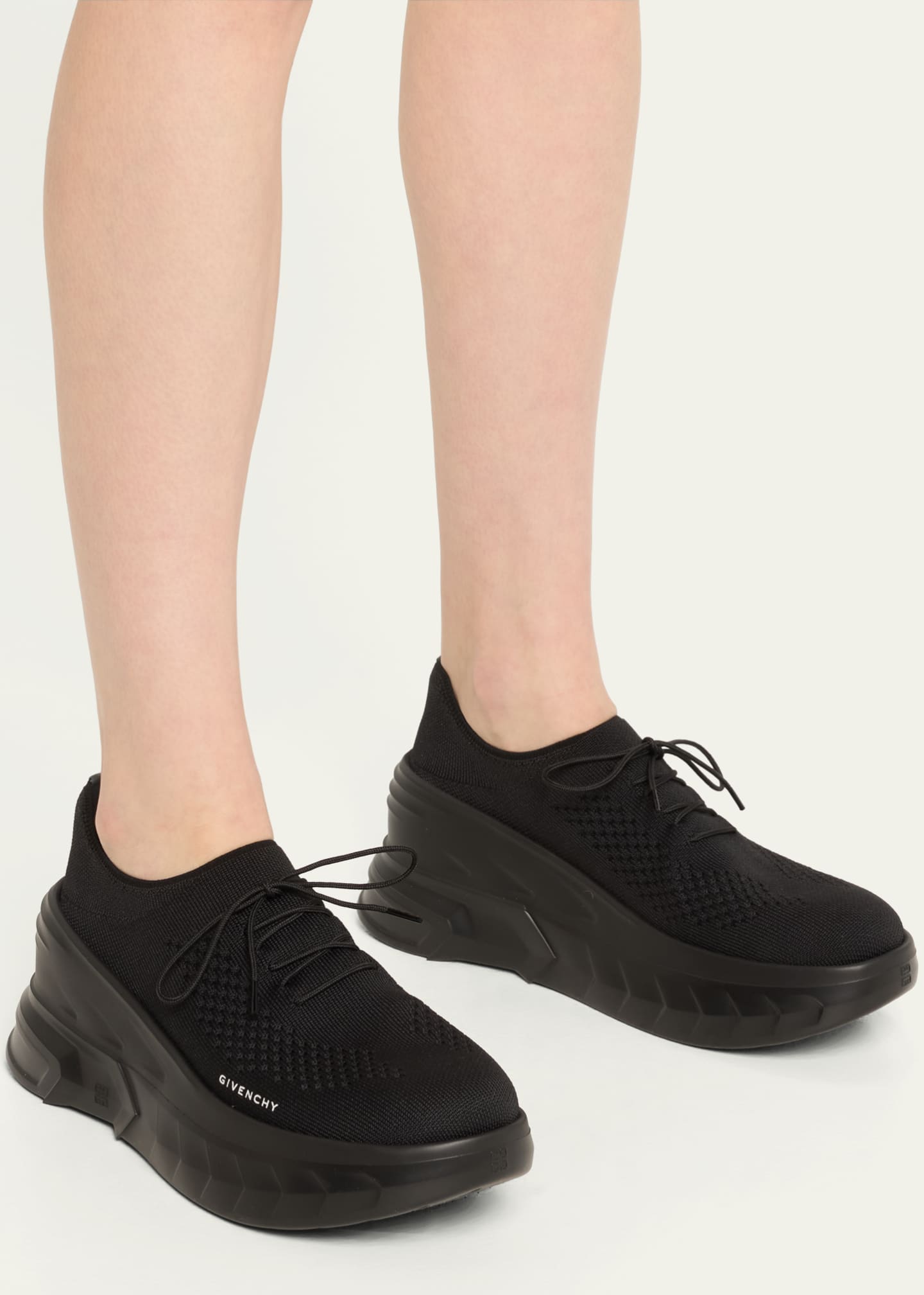 Givenchy Marshmallow Knit Wedge Sneakers - Bergdorf Goodman