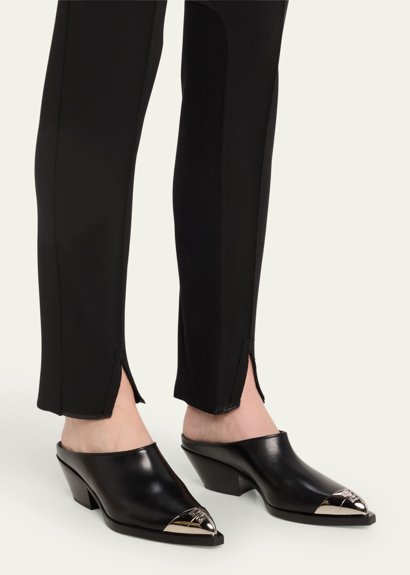 Givenchy 4G Metal-Toe Western Mules - Bergdorf Goodman