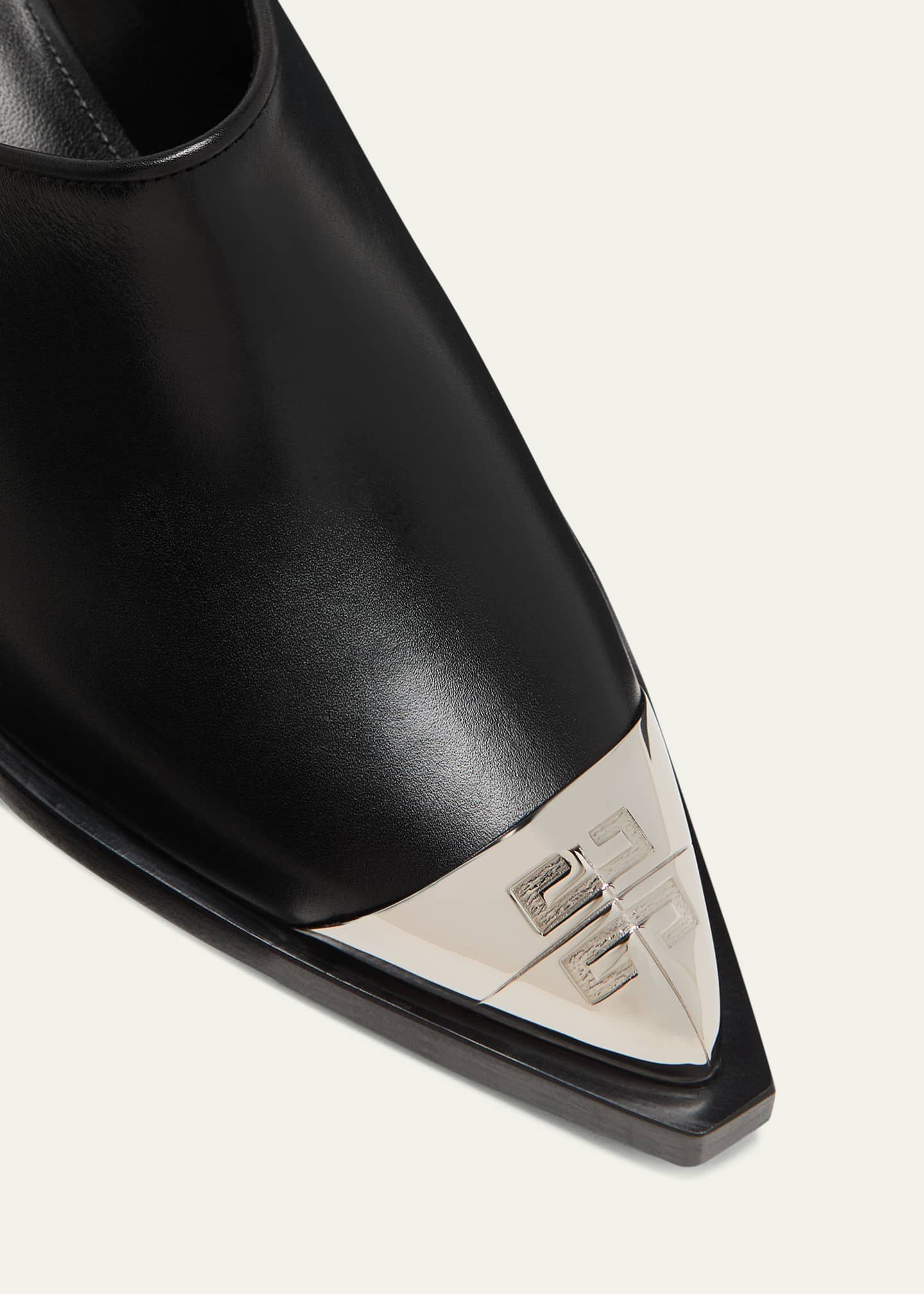 Givenchy 4G Metal-Toe Western Mules - Bergdorf Goodman