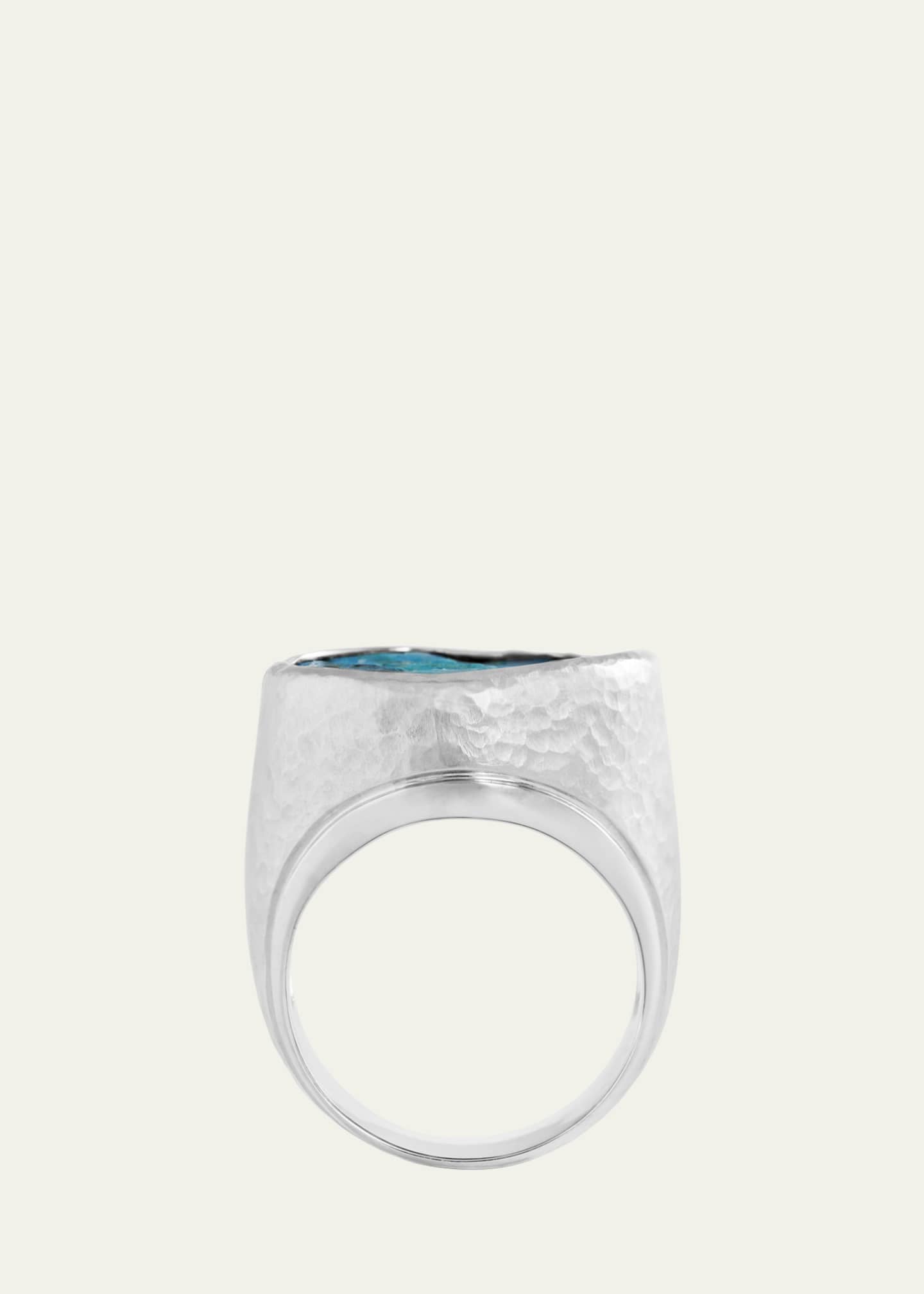 Jorge Adeler Men's 18K White Gold Peruvian Opal Ring - Bergdorf Goodman