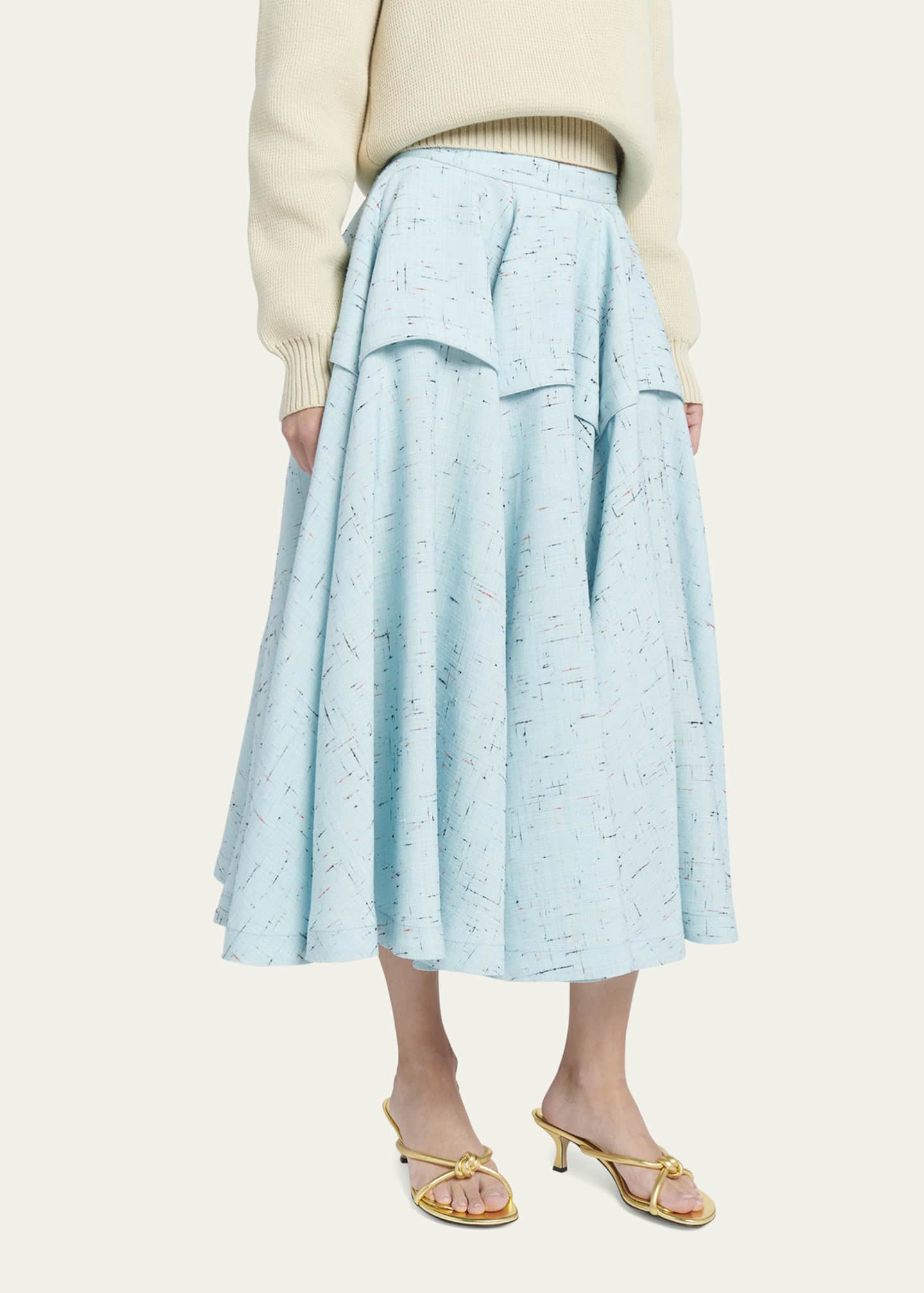 Bottega Veneta Blink Metallic Knot Slide Sandals - Bergdorf Goodman