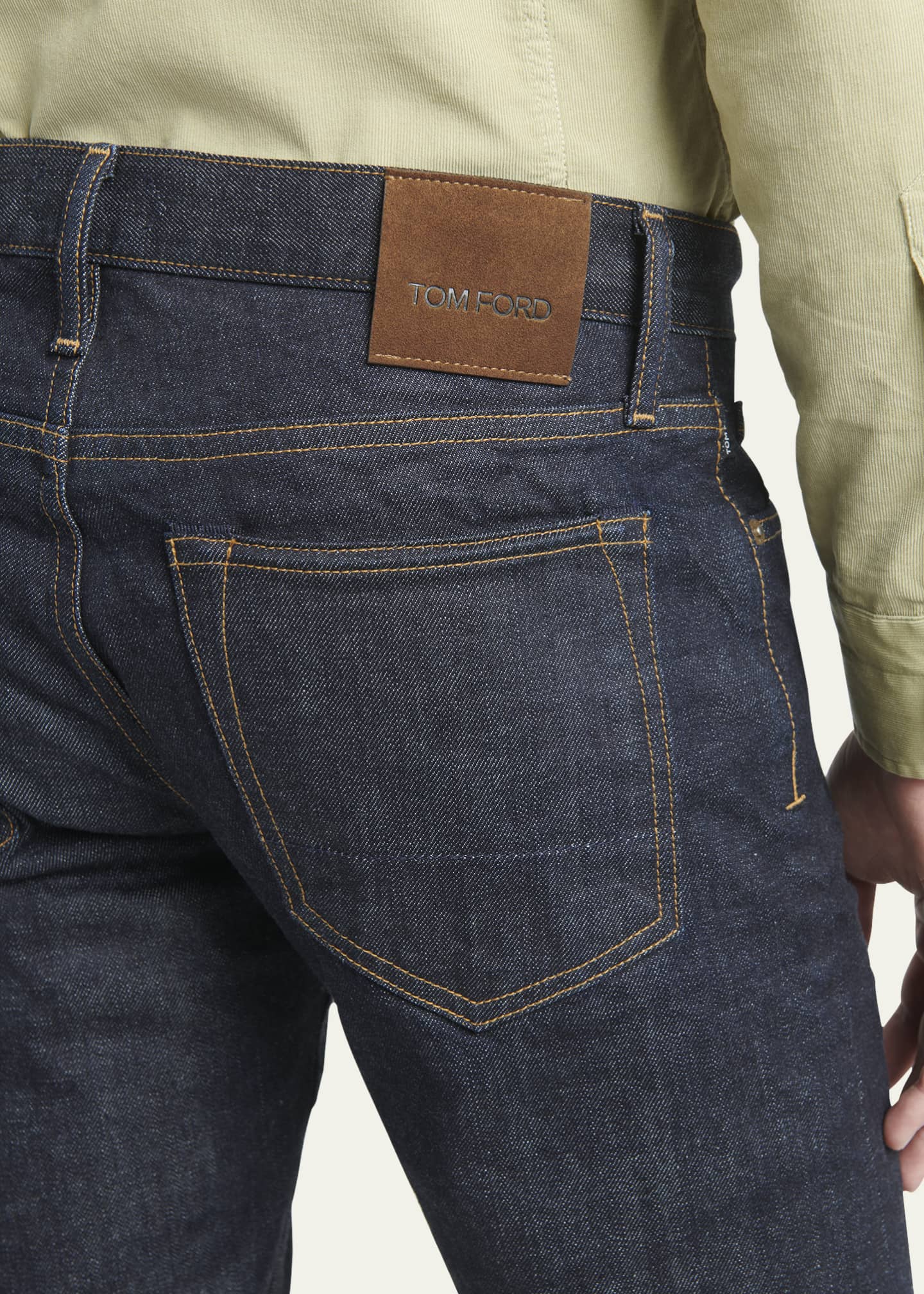 TOM FORD Men's Dark-Wash Stretch Classic-Fit Jeans - Bergdorf Goodman