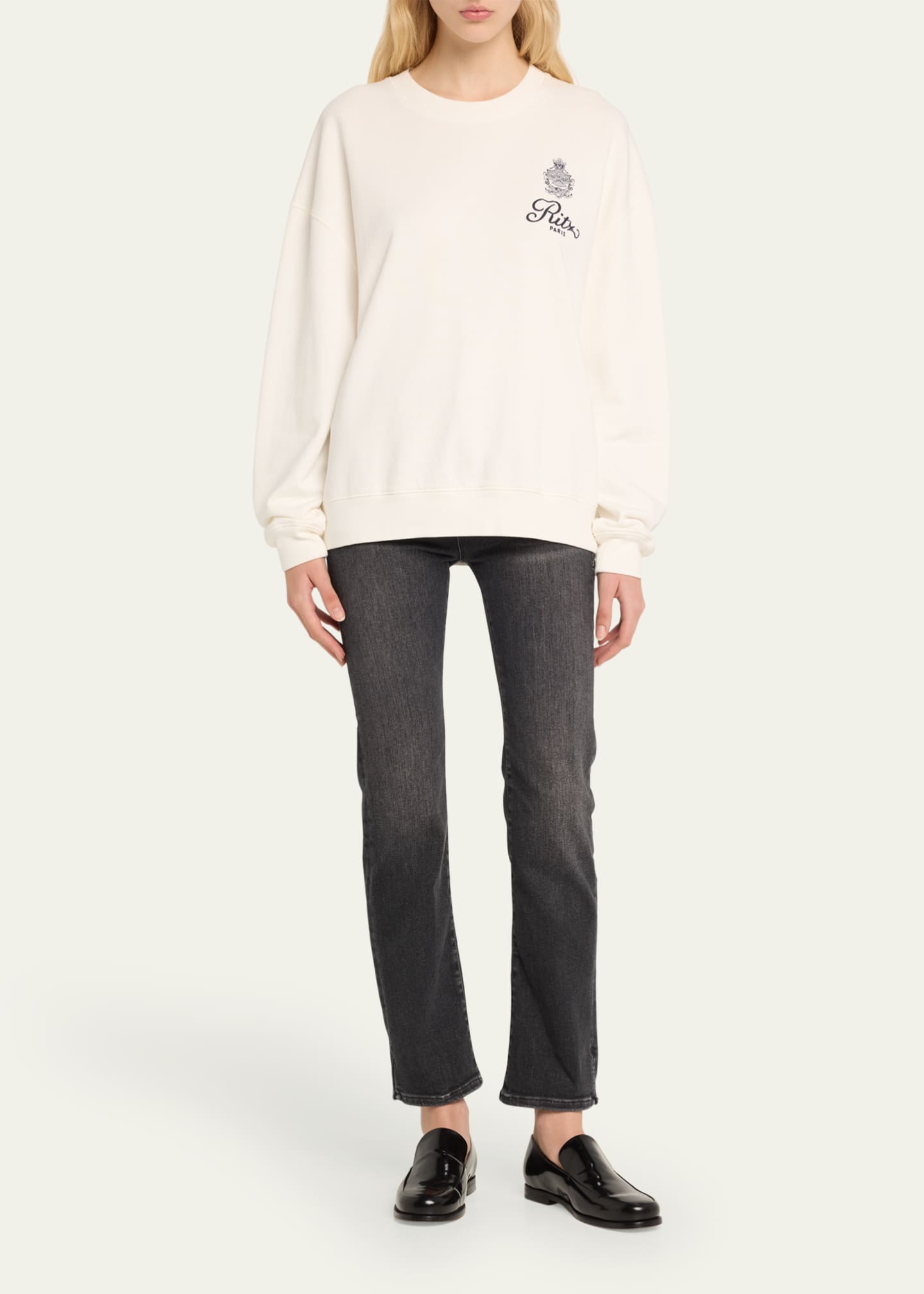 FRAME x Ritz Paris FRAME x Ritz Paris Privacy Please Crewneck ...