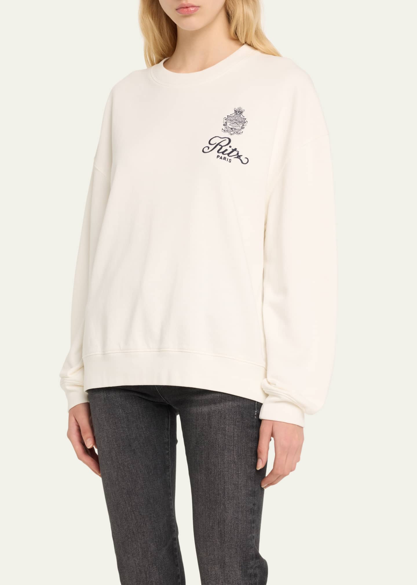 FRAME x Ritz Paris FRAME x Ritz Paris Privacy Please Crewneck ...